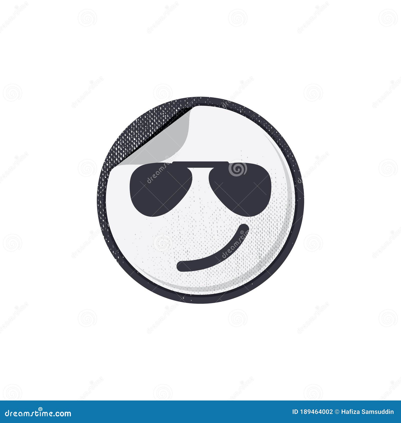Emoticon with a Smirk. Vector Illustration Decorative Design Stock ...