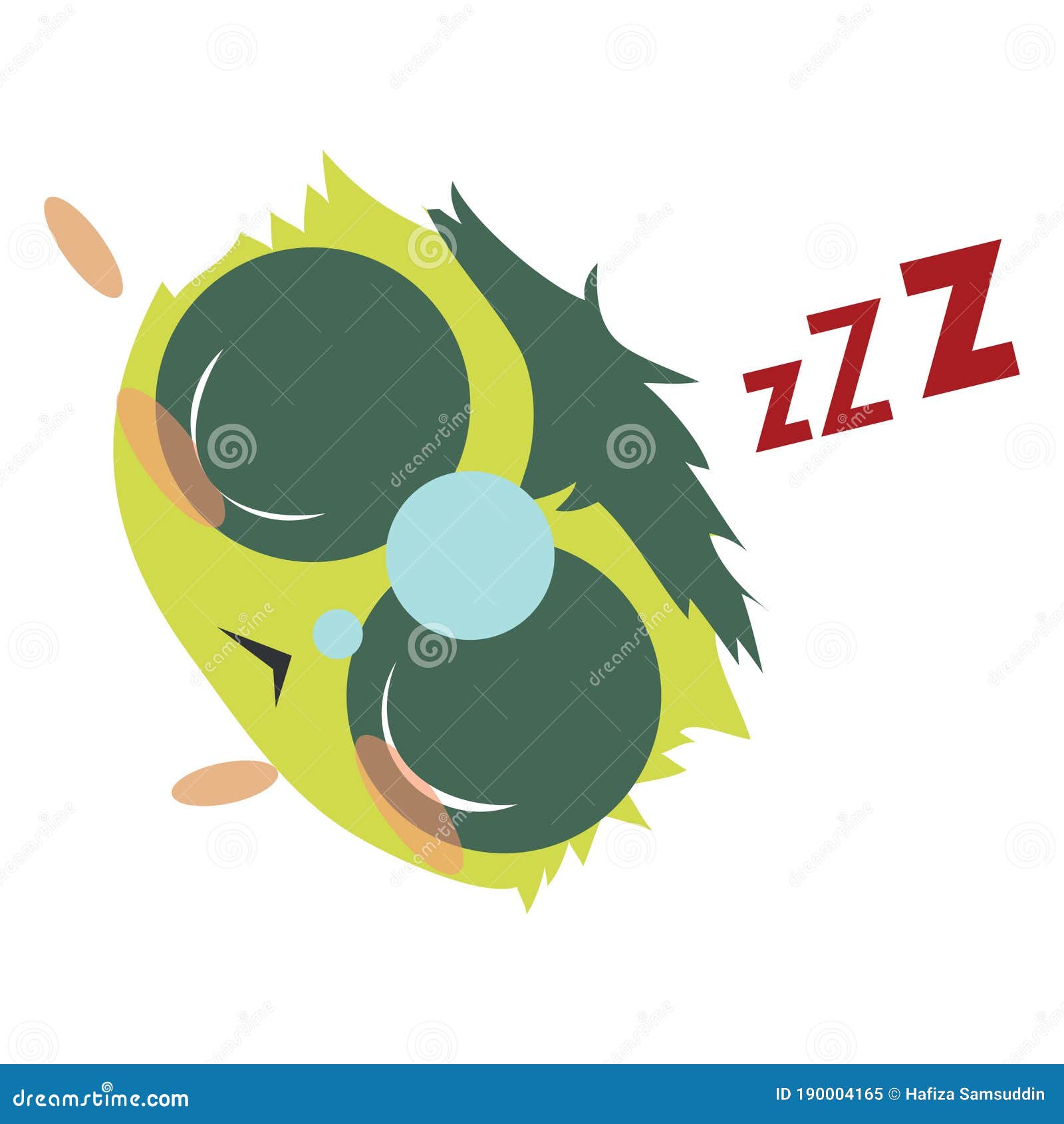 Emoticon Snoring. Vector Illustration Decorative Design Stock Vector ...