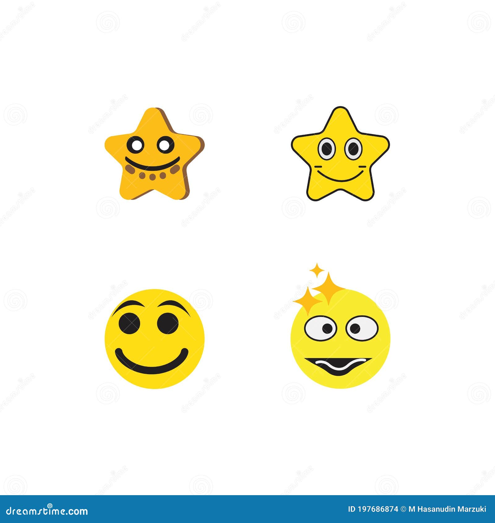 Emoticon template face stock vector. Illustration of emoticons - 197686874