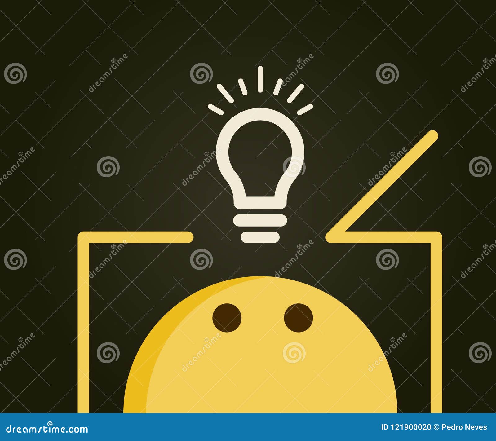 Emoticon Thinking. Isolated Vector Illustration On White Background ...