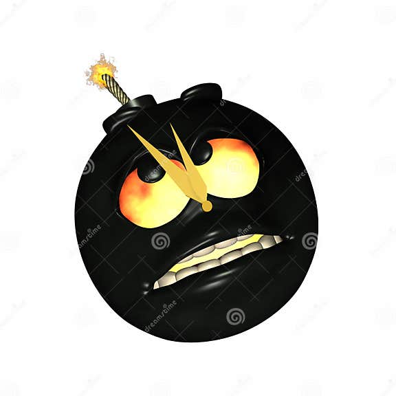 Emoticon Time Bomb 2 stock illustration. Illustration of graphic - 1838938