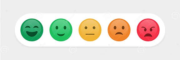 "Emoticon Vector Design - Elevate User Experience with Diverse Feedback ...