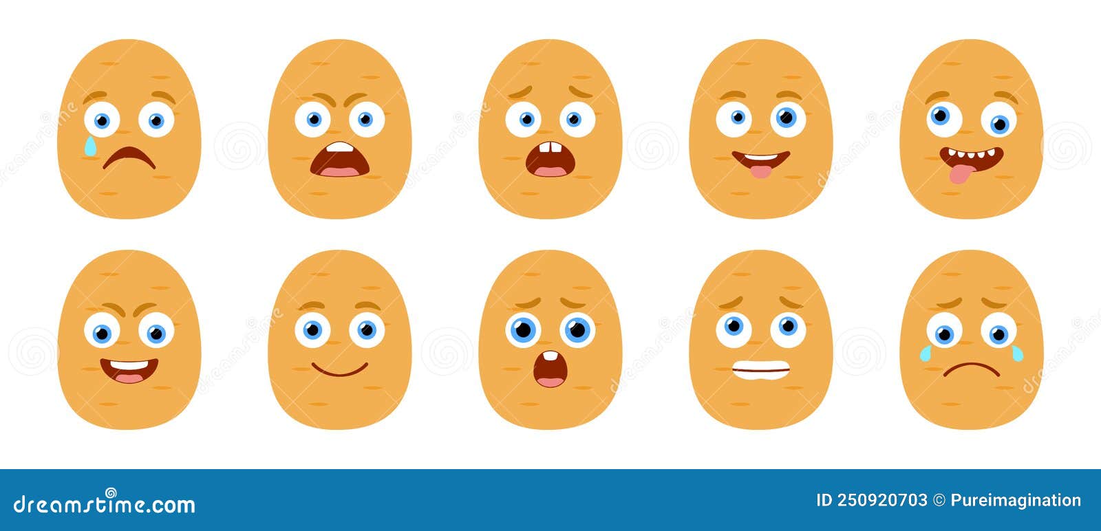 Emoticono De Papa Linda. Conjunto De Vector Aislado Ilustración del ...