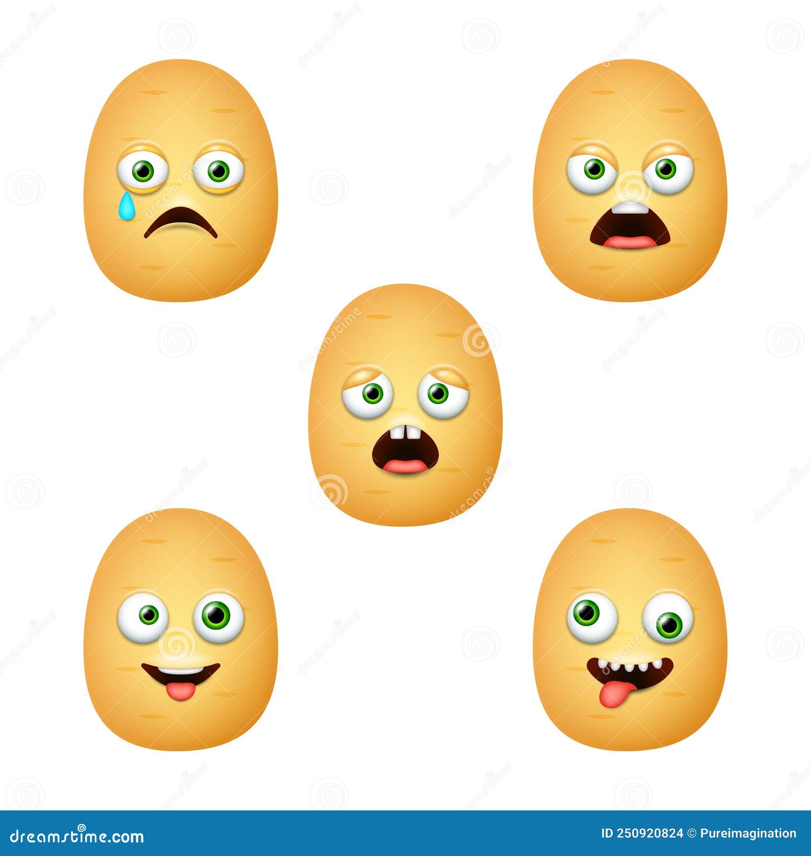 Emoticono De Papa Linda. Conjunto De Vector Aislado Ilustración del ...