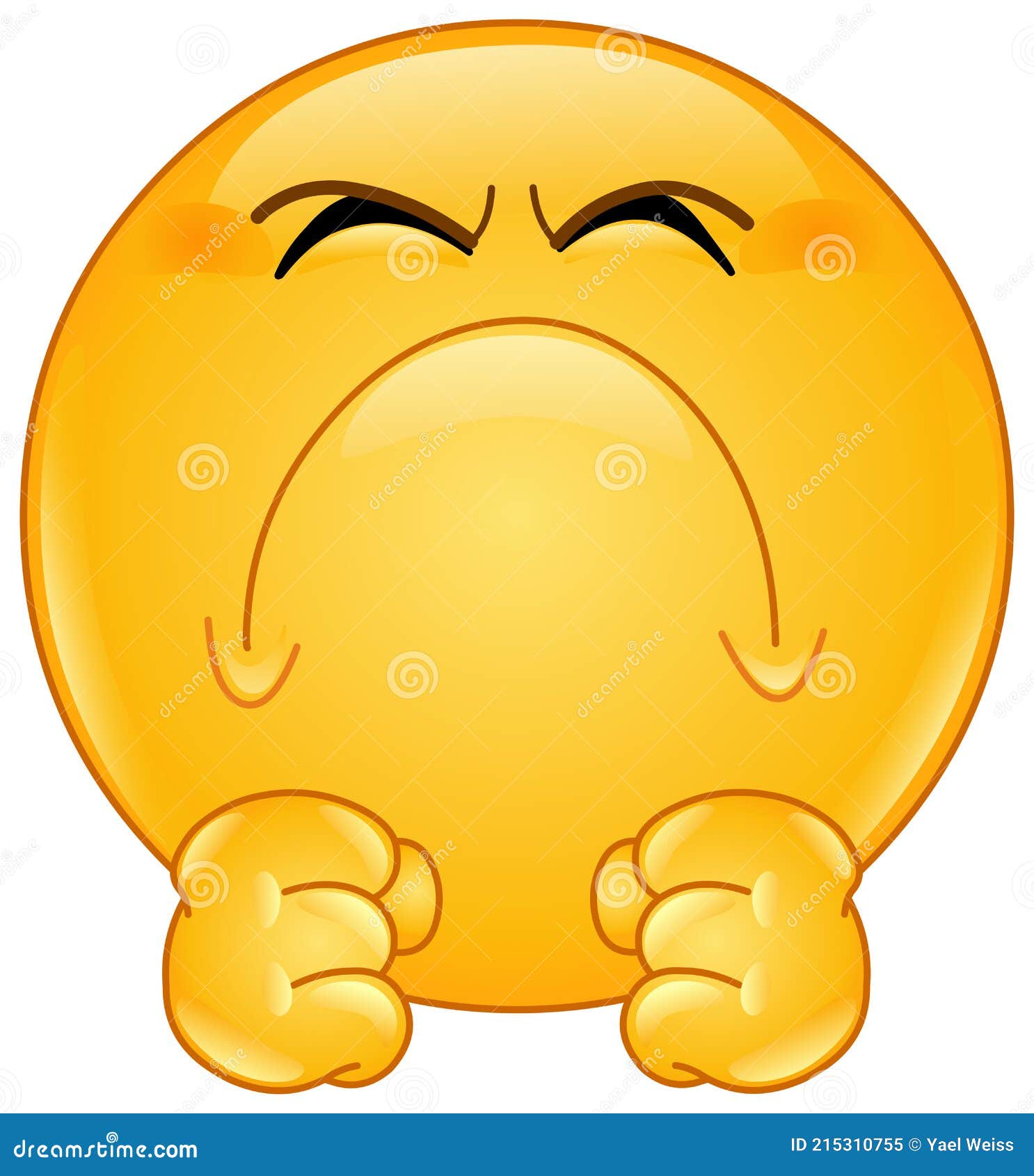 Emoticono irritado ilustración del vector. Ilustración de refrene ...