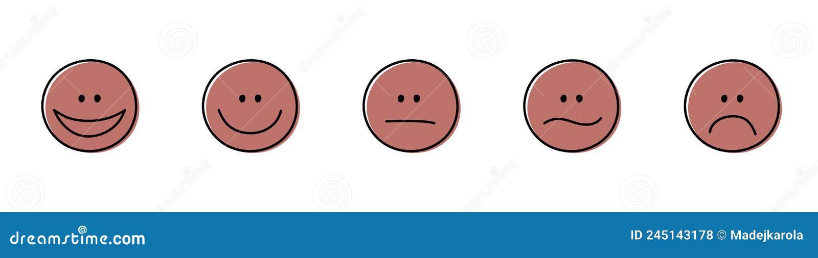 Emoticons. Appraisal Concept Stock Illustration - Illustration of ...