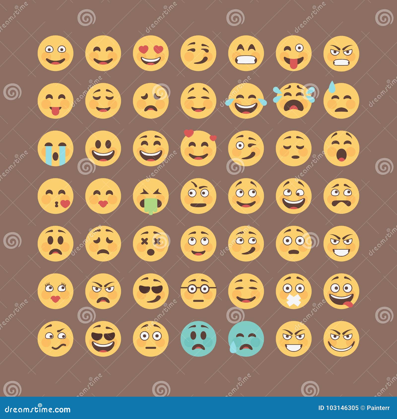 Smileys Icon Vector Isolated On White Background, Smileys Sign ...