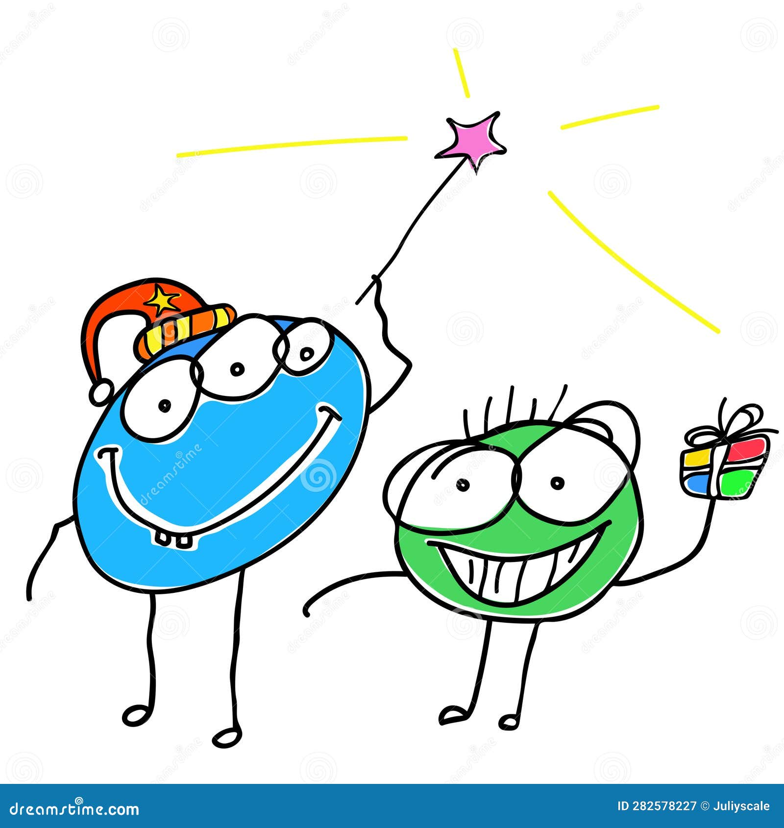 Emoticons go to a party stock vector. Illustration of festivity - 282578227