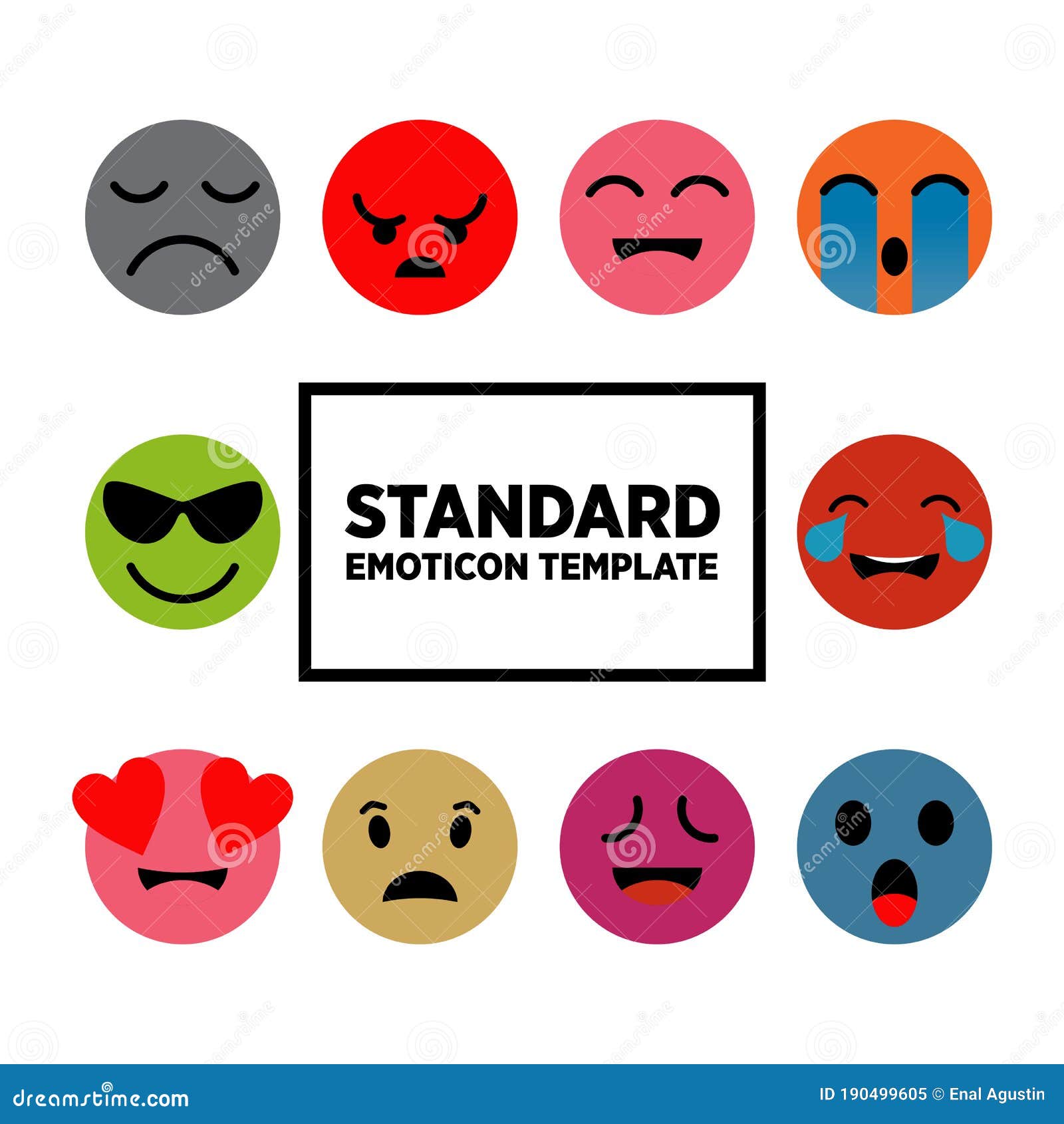 Emoticons Icon Logo Design Template Stock Vector - Illustration of love ...