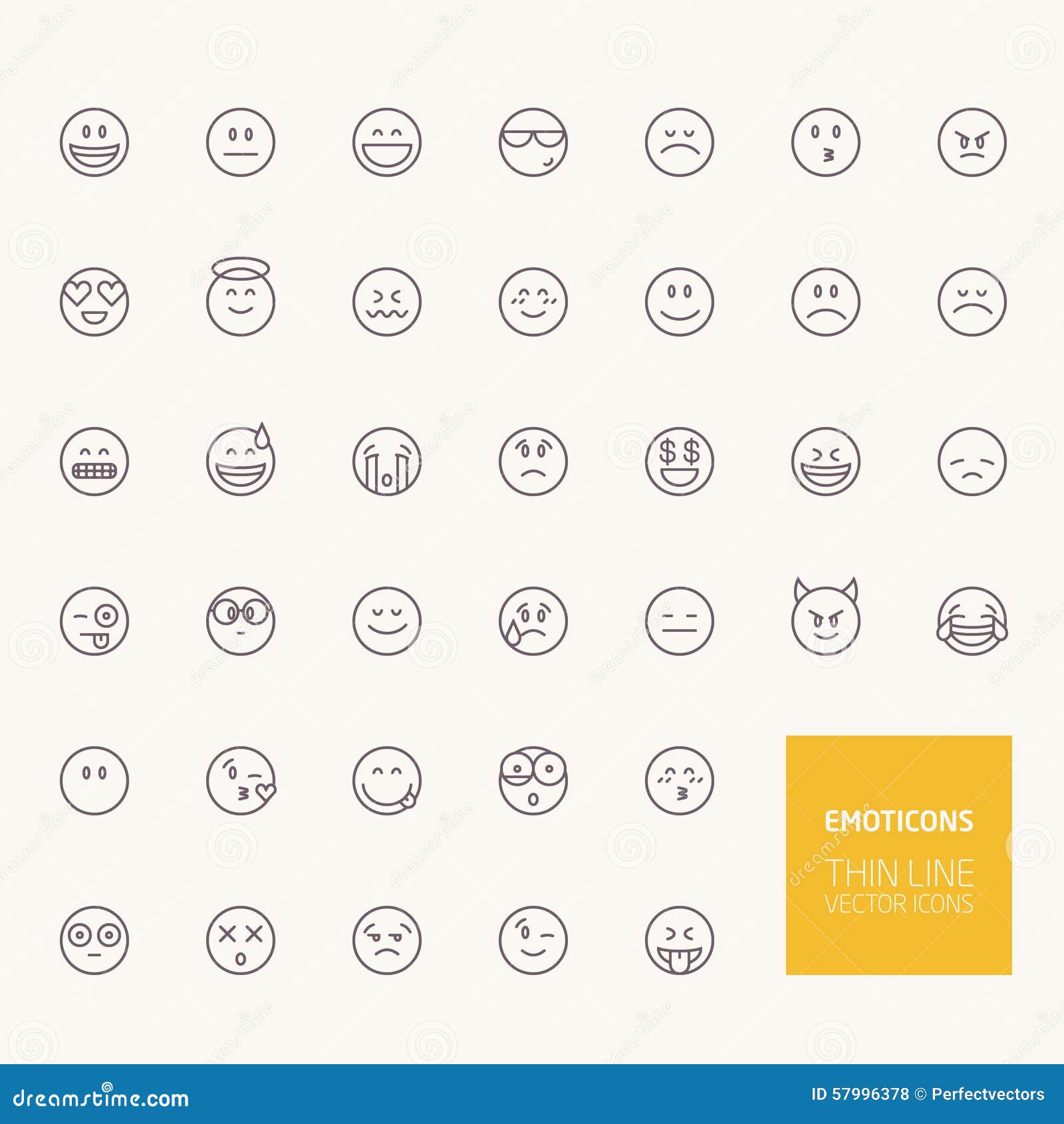 Emoticons Outline. Emoji Faces Emoticon Funny Smile Line Black Icons ...
