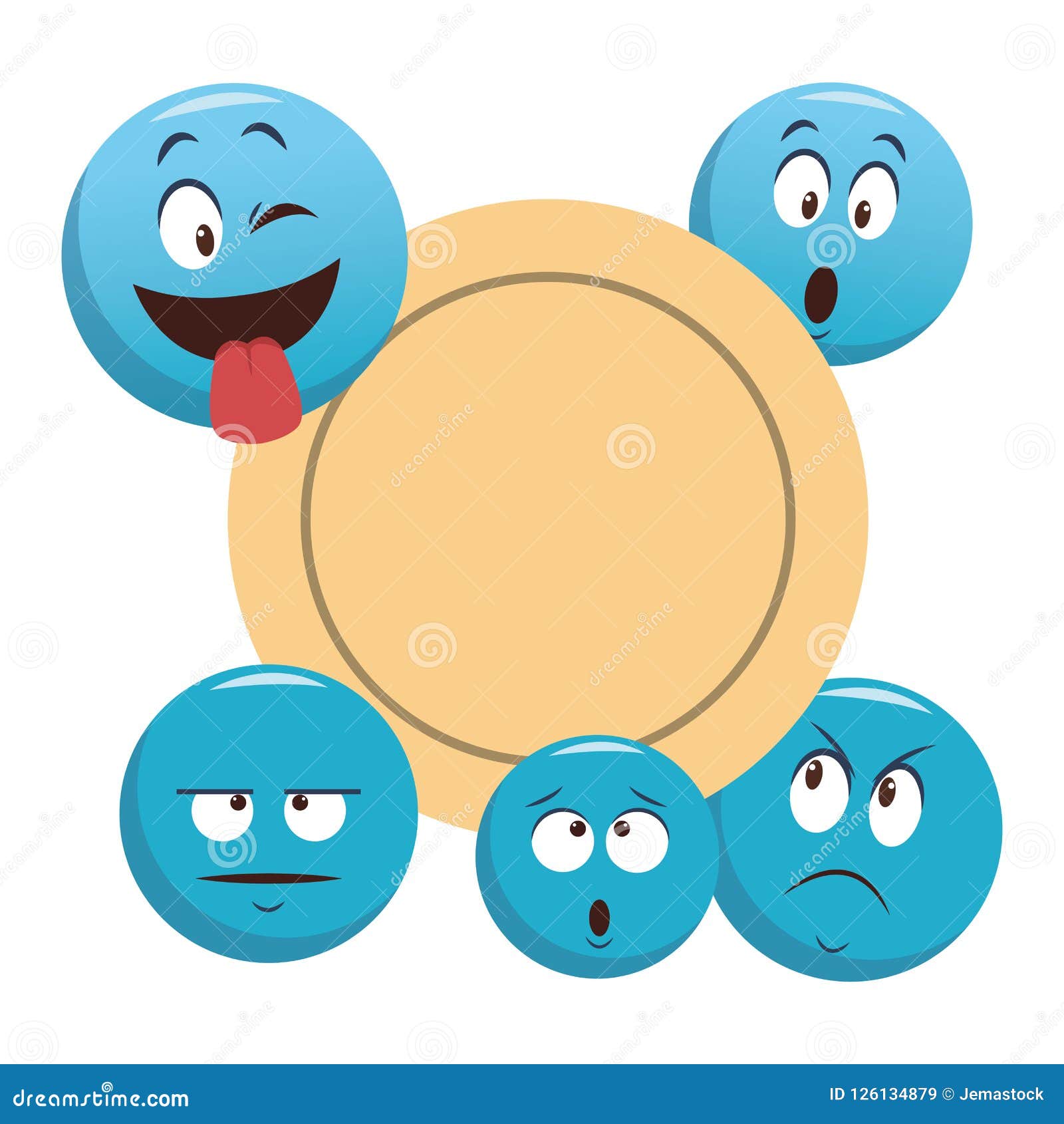 Emoticons frame concept stock vector. Illustration of personage - 126134879 Emoticons frame concept stock vector. Illustration of personage - 126134879