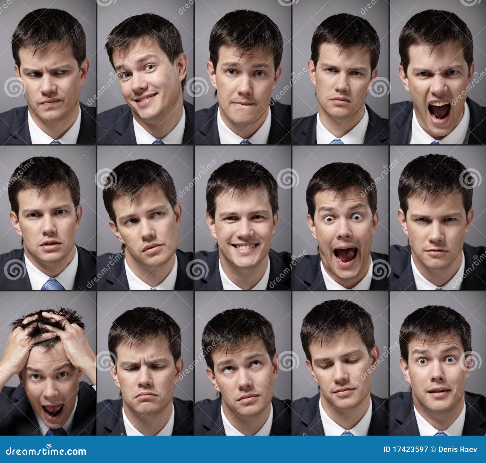 Emoties stock afbeelding. Image of portret, gezichts - 17423597