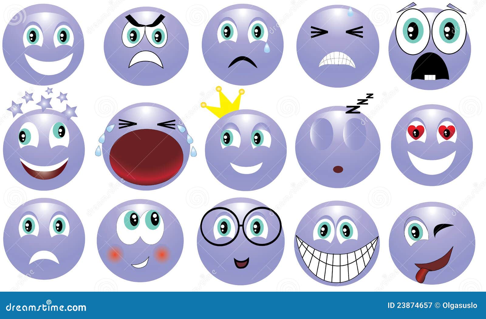 Emoties stock illustratie. Illustration of overheersing - 23874657