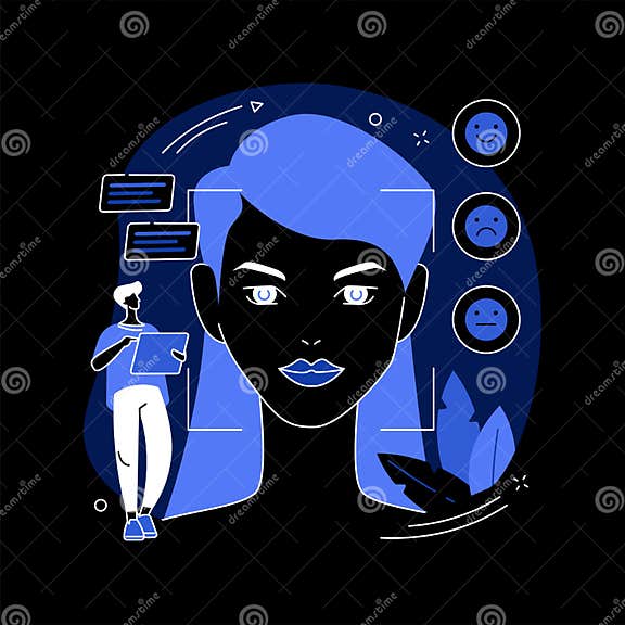 Emotion Detection Abstract Concept Vector Illustration. Stock Vector ...