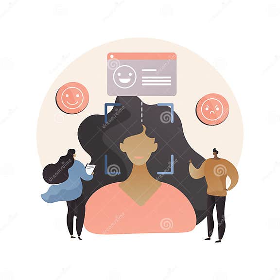 Emotion Detection Abstract Concept Vector Illustration. Stock Vector - Illustration of gradient ...