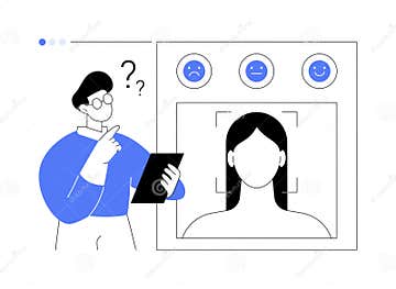 Emotion Detection Abstract Concept Vector Illustration. Stock Vector - Illustration of emotion ...