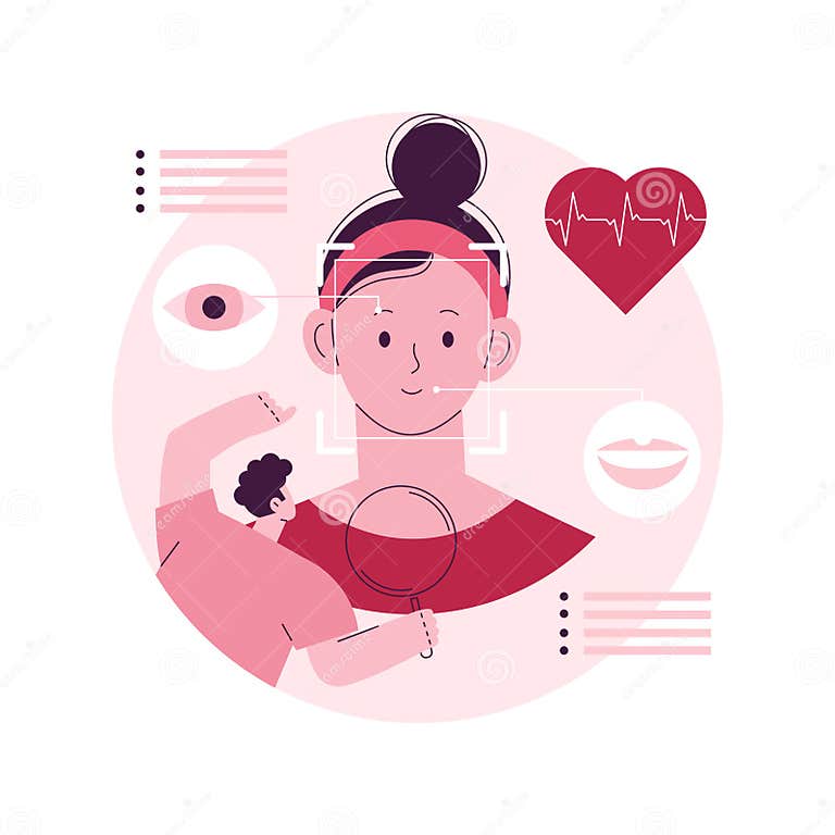 Emotion Detection Abstract Concept Vector Illustration. Stock Vector - Illustration of learning ...
