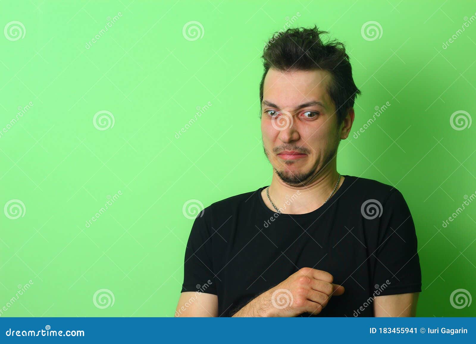 Emotion of disgust stock image. Image of disgusted, casual - 183455941