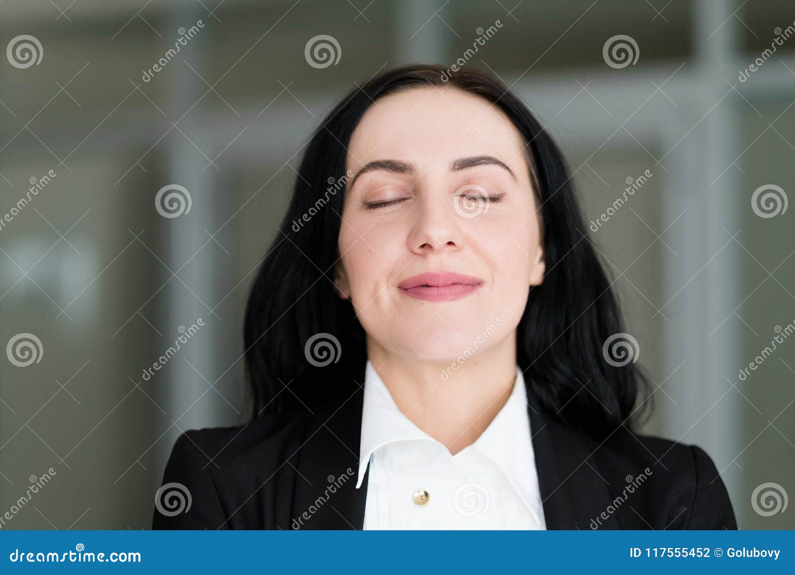 Emotion Face Smiling Woman Pleased Self Satisfied Stock Photo - Image ... Emotion Face Smiling Woman Pleased Self Satisfied Stock Photo - Image ...