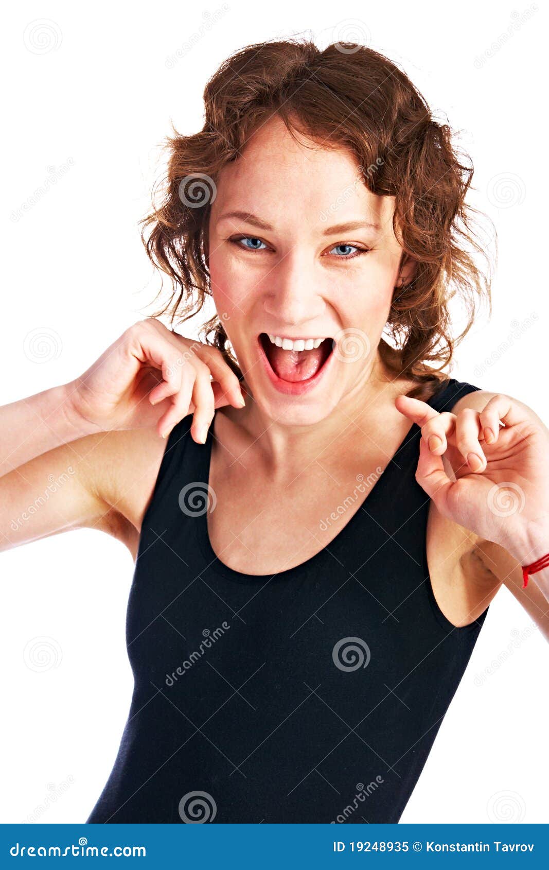 Emotion girl stock image. Image of isolated, beautiful - 19248935