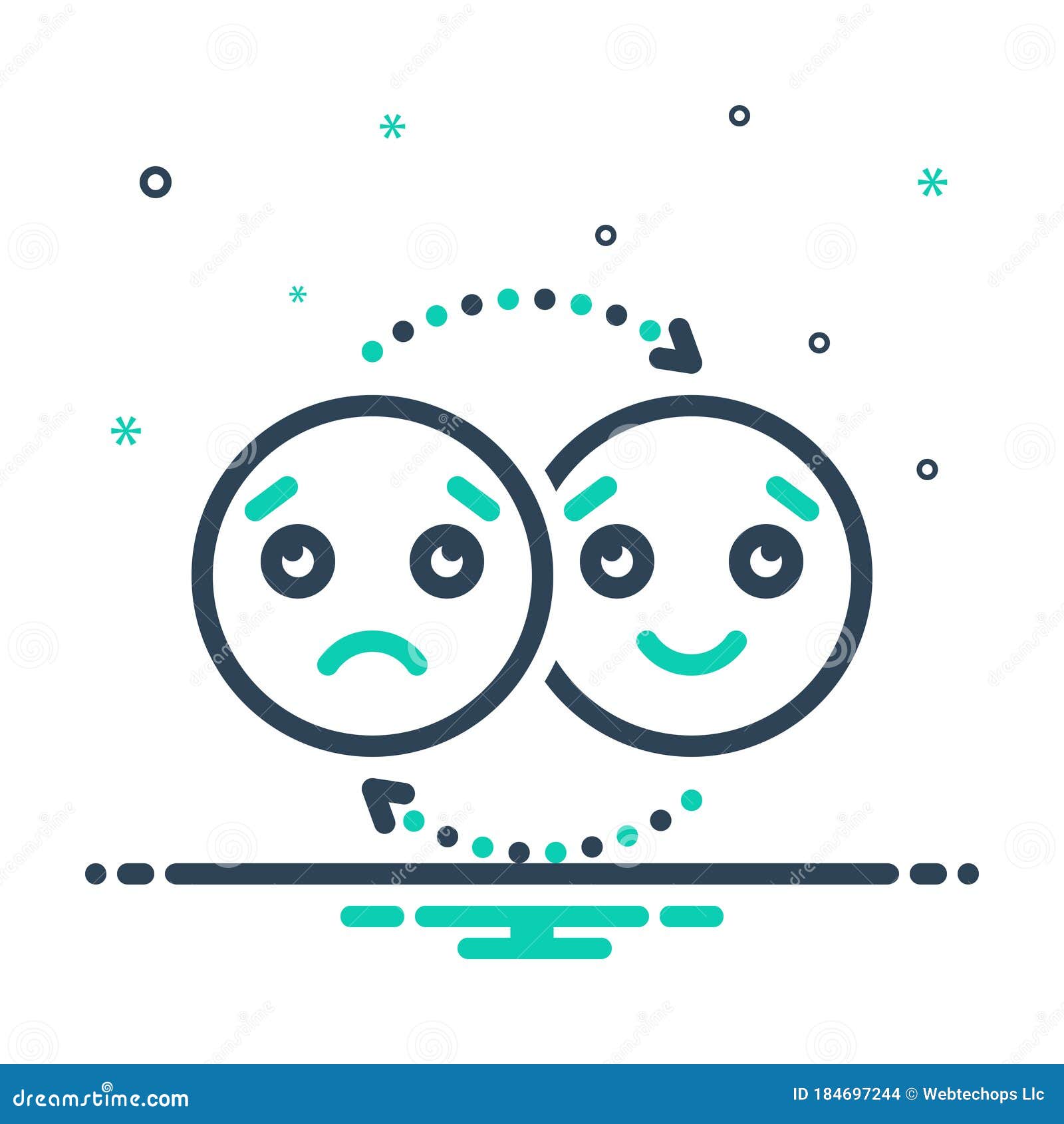 Mix Icon for Emotion, Affection and Feeling Stock Vector - Illustration ...