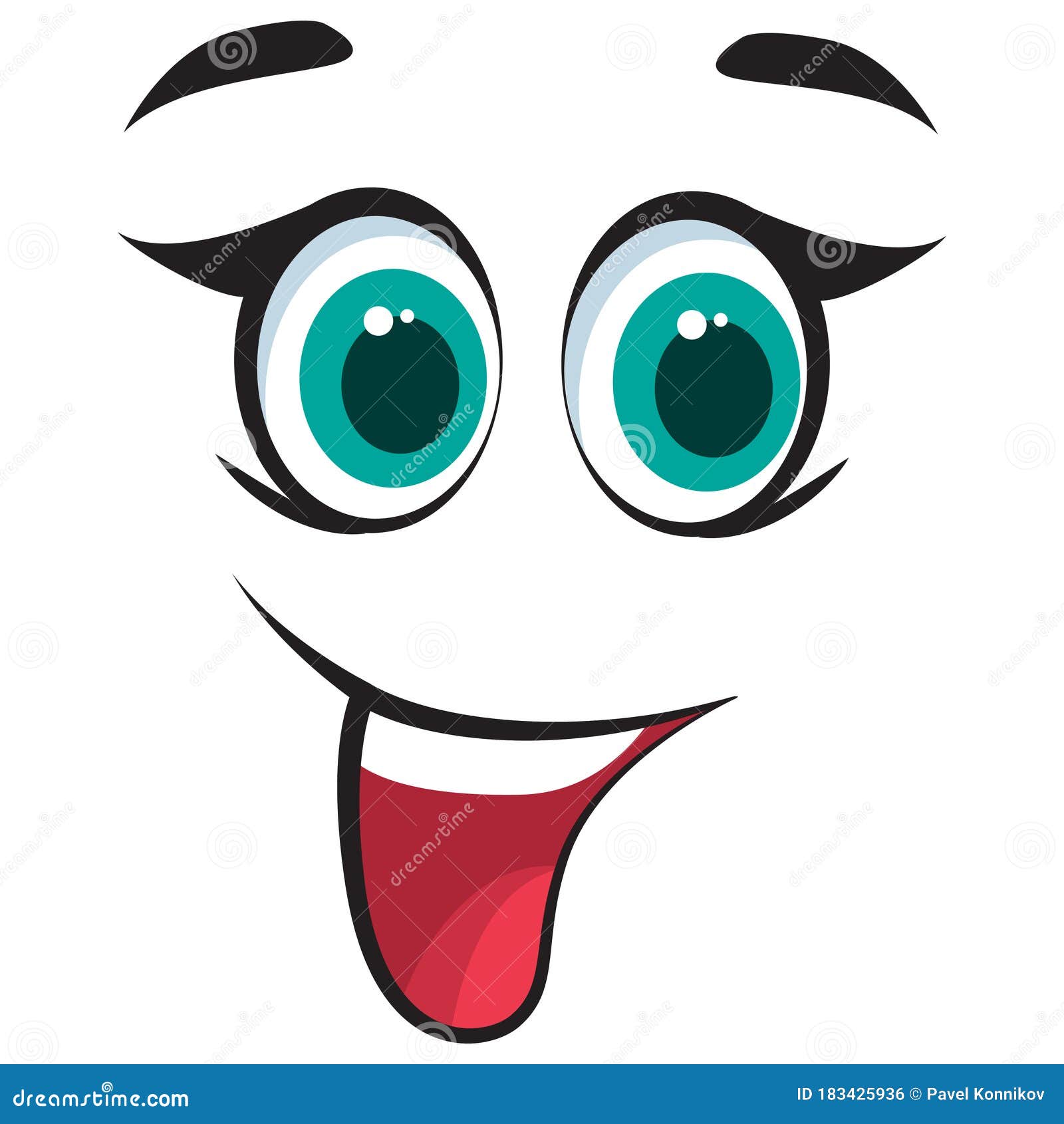 Emotion of joy stock illustration. Illustration of character - 183425936