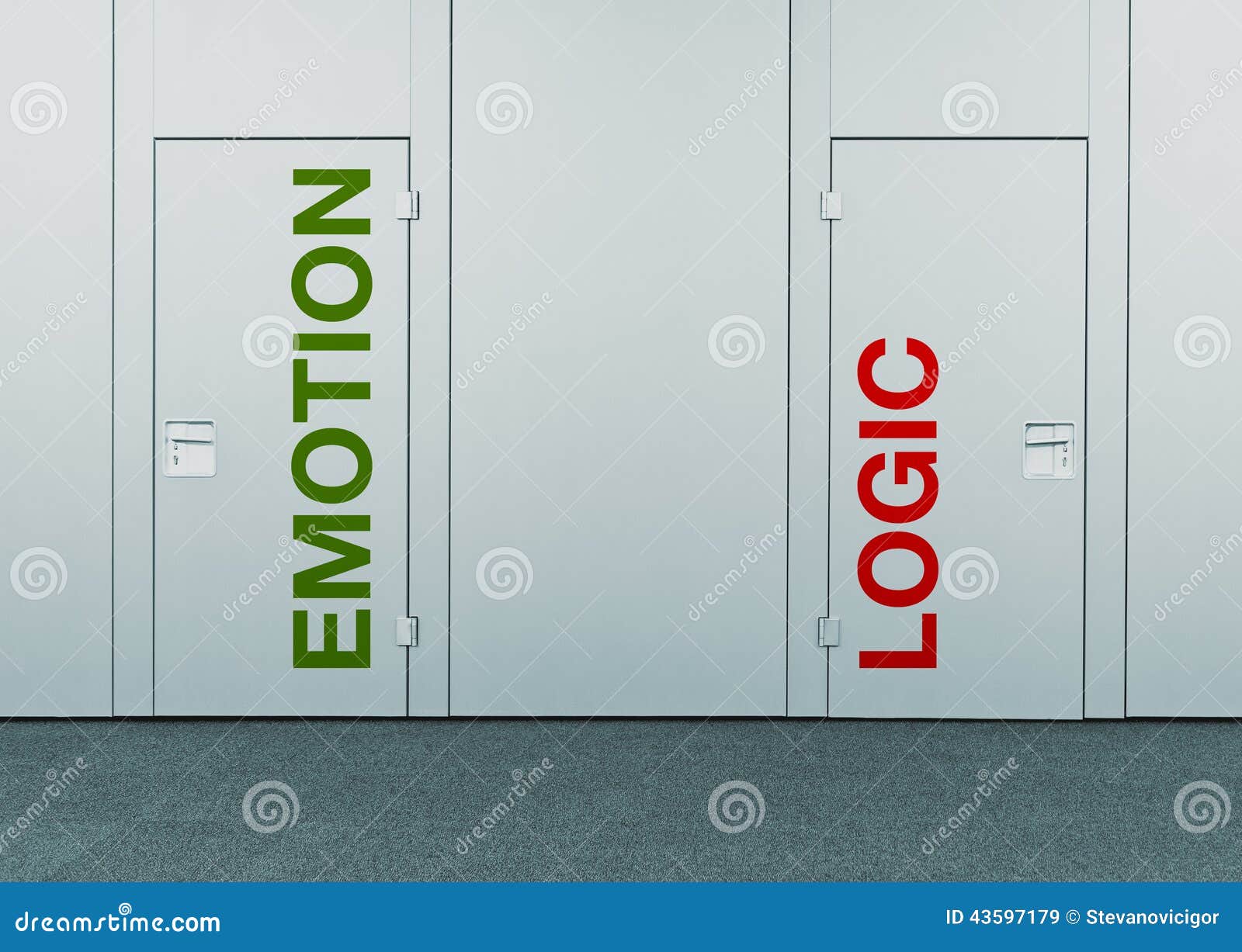 Emotion And Logic Words Written On Papers On A Tree With Arrow Signs ... Emotion And Logic Words Written On Papers On A Tree With Arrow Signs ...
