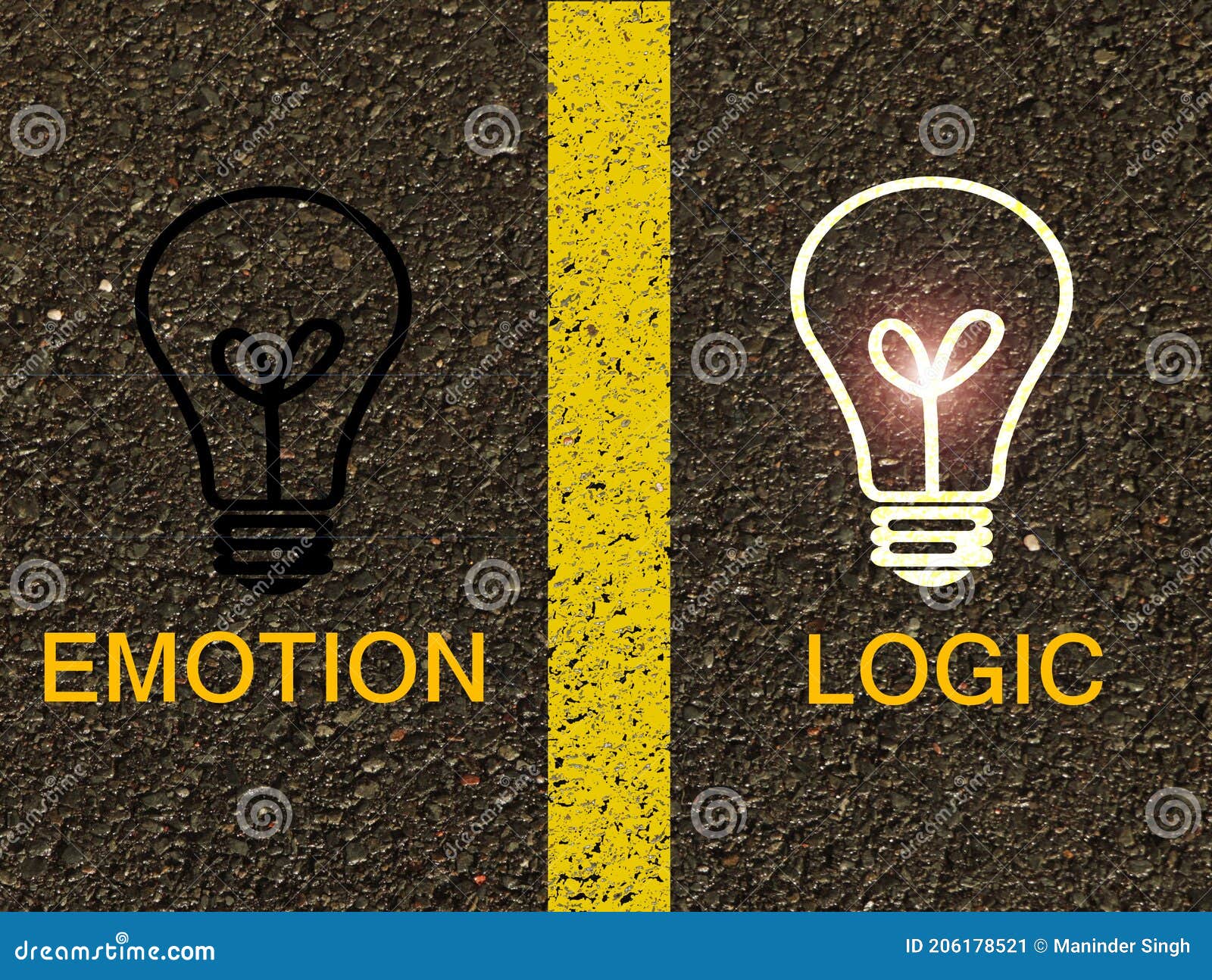 Emotion Versus Logic Stock Photo | CartoonDealer.com #55546050 Emotion Versus Logic Stock Photo | CartoonDealer.com #55546050