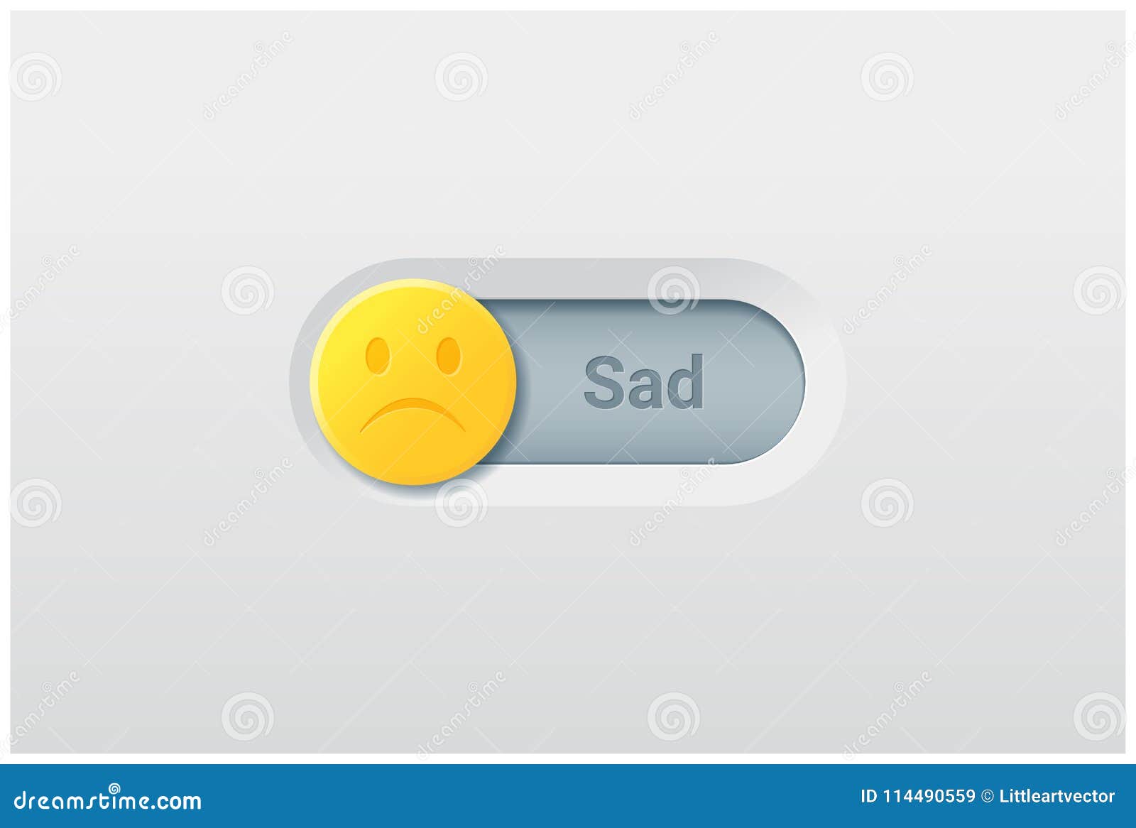 Emotional Background with Switch Control Turn Off Represent Sad Emotion ...