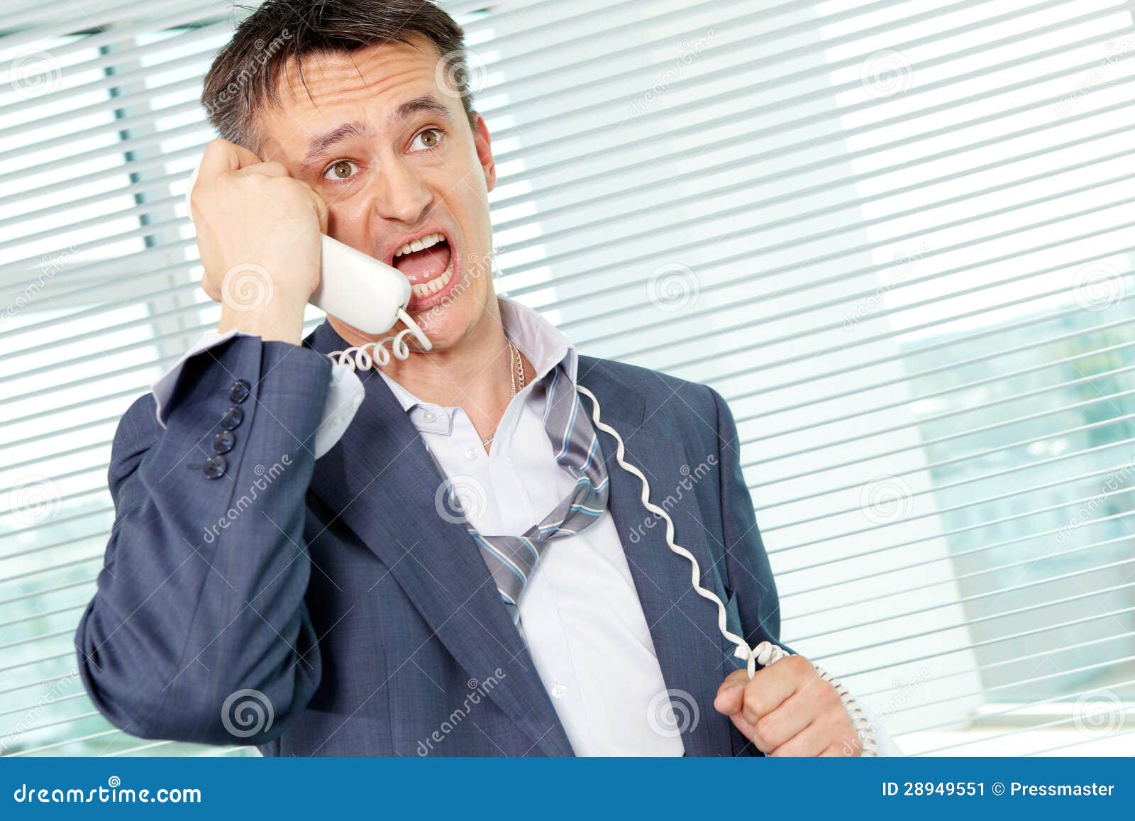 Emotional conversation stock image. Image of chief, nervous - 28949551