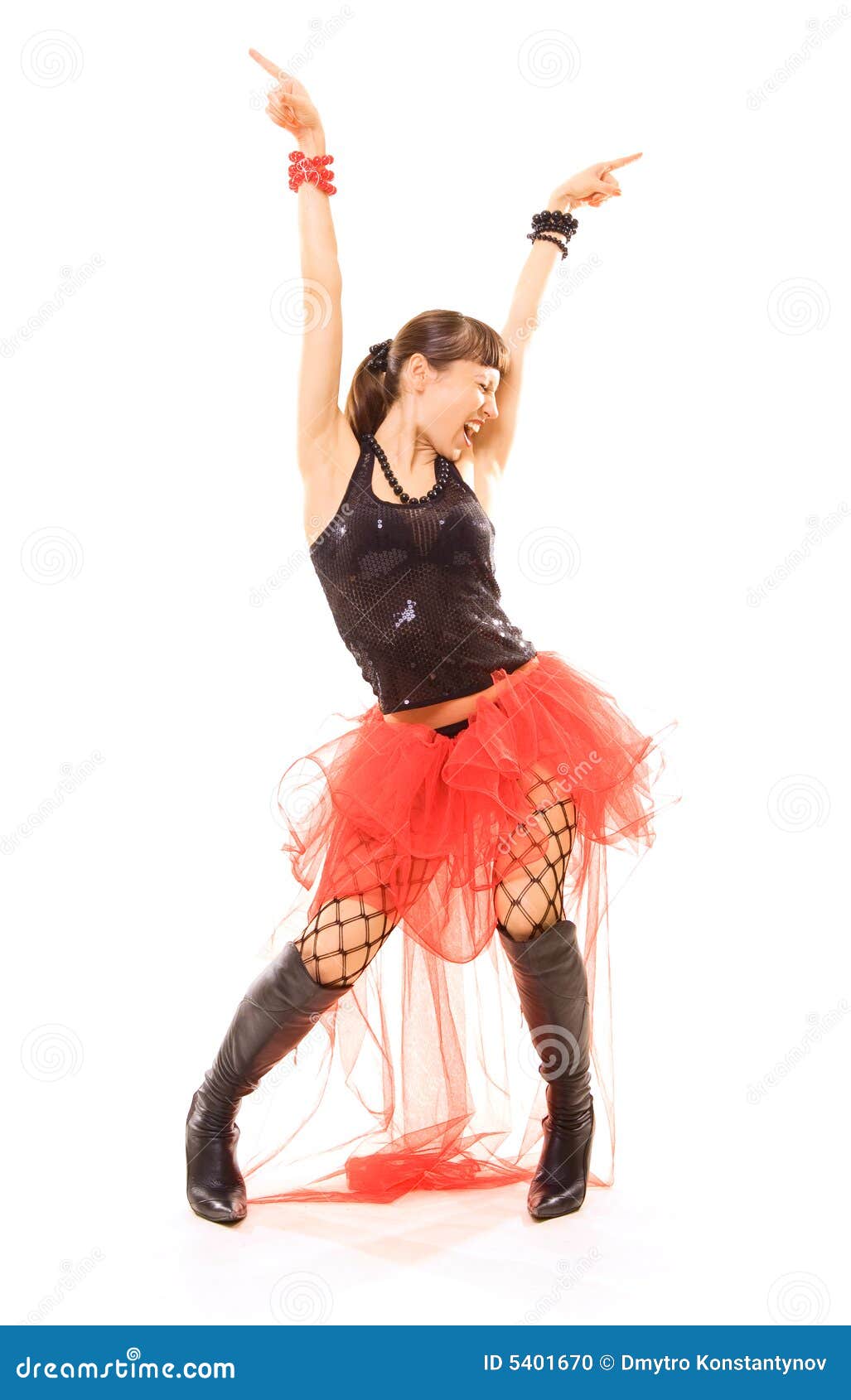 Emotional dance stock photo. Image of isolated, pretty - 5401670