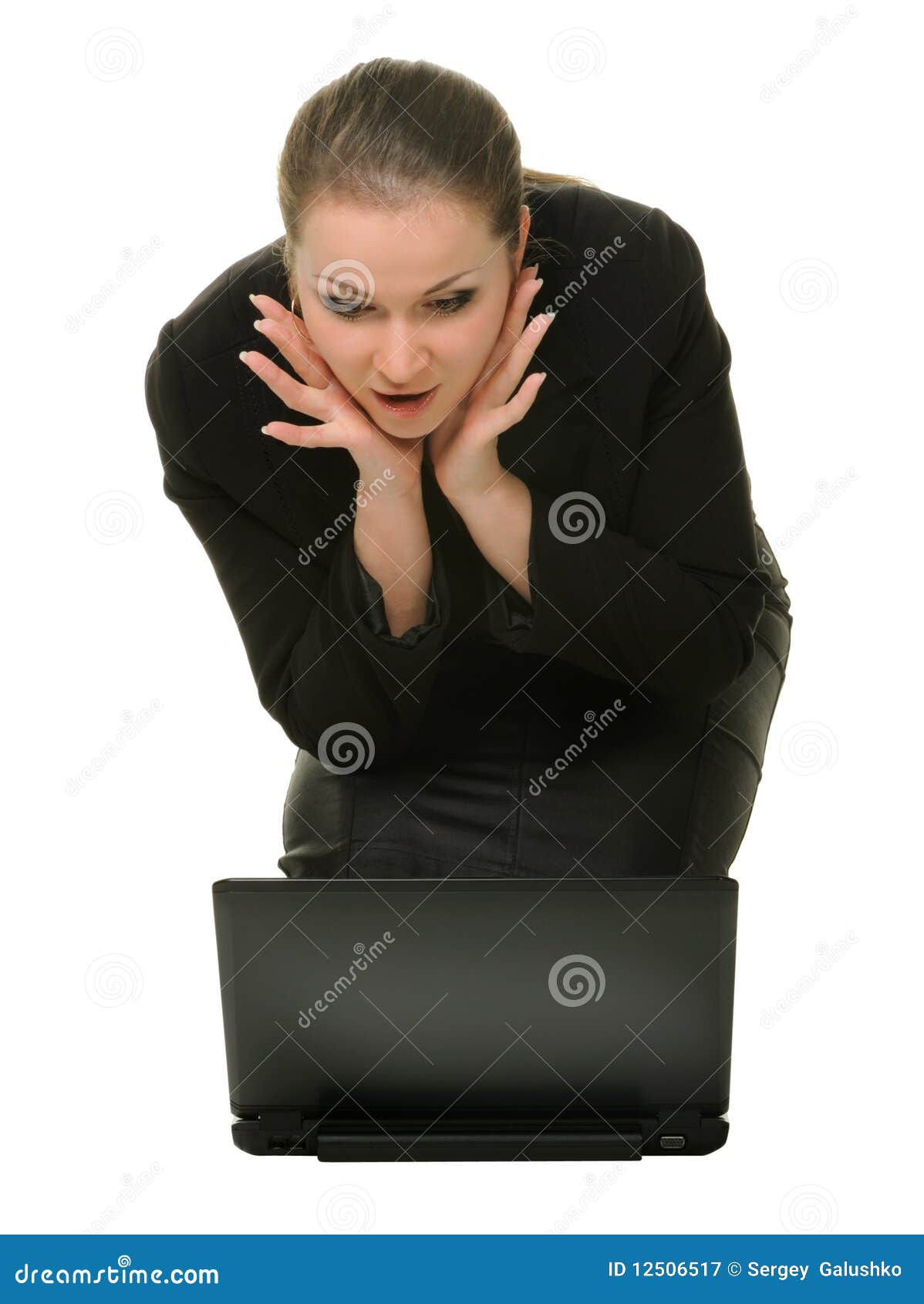 Emotional Expression Amazement Stock Image - Image of arms, excitement ...