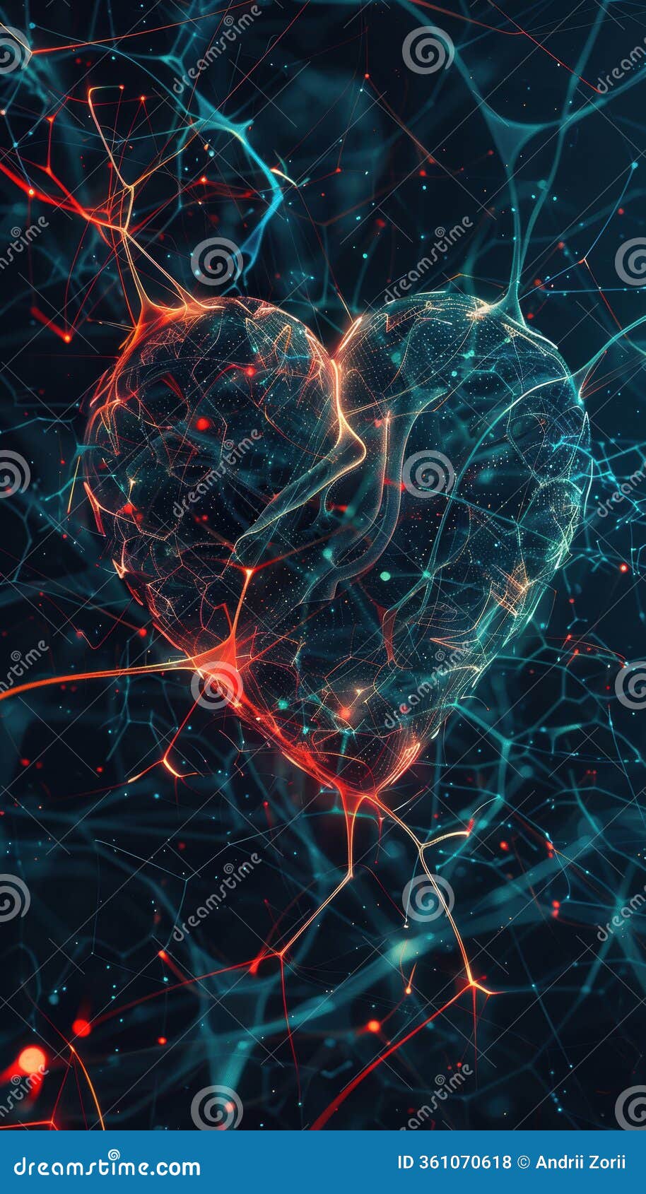 Emotional Intelligence Concept with Neural Pathways Forming Heart ...