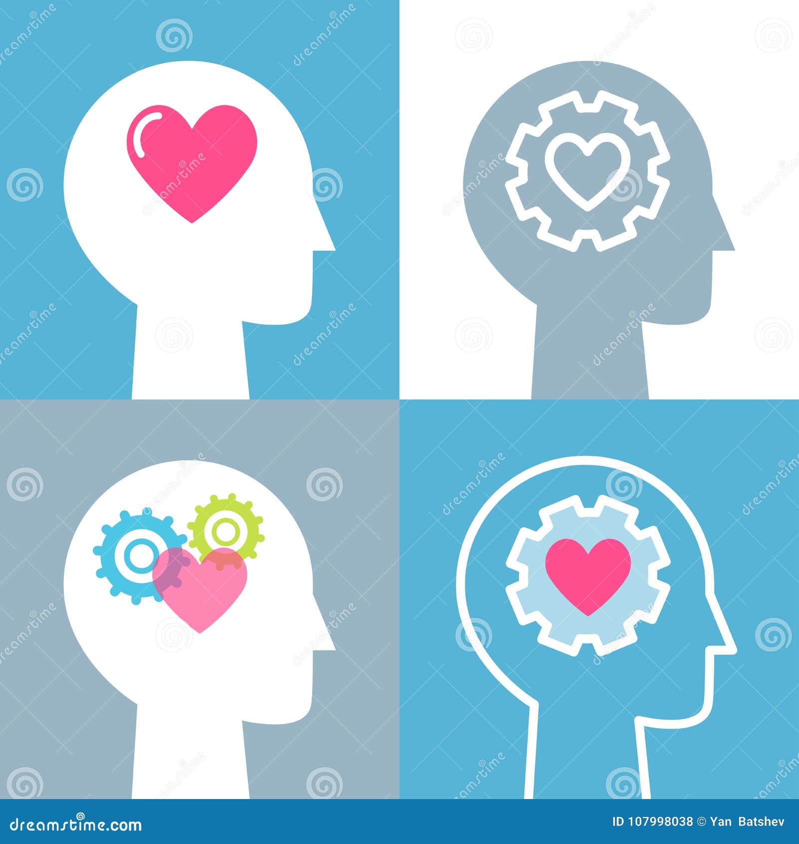Emotional Intelligence, Feeling and Mental Health Concept Vector ...
