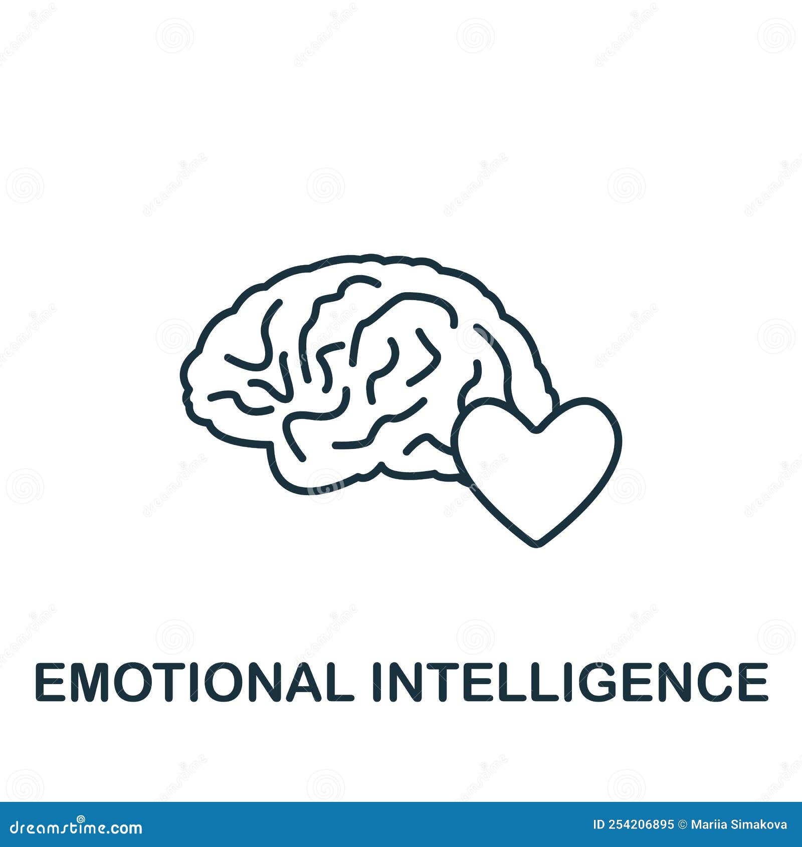 Emotional Intelligence Icon. Line Simple Personality Icon for Templates ...