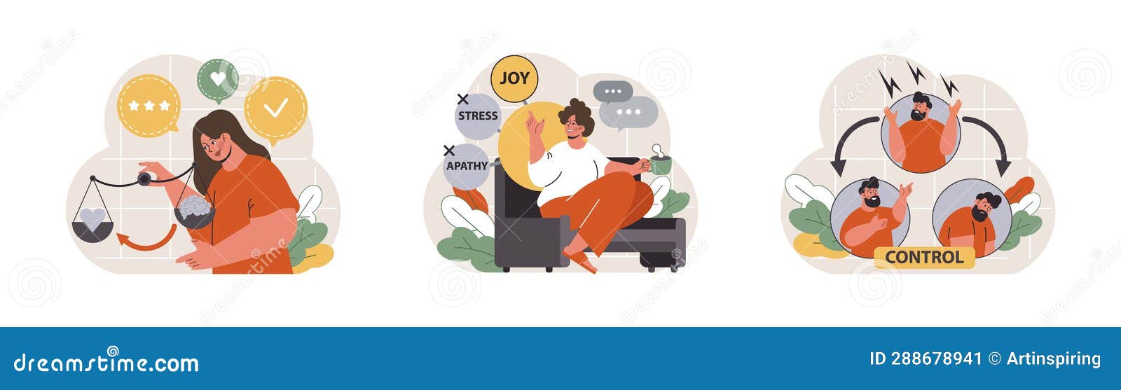 Emotional Intelligence Set. Emotion Balance and Control Skill. EQ ...