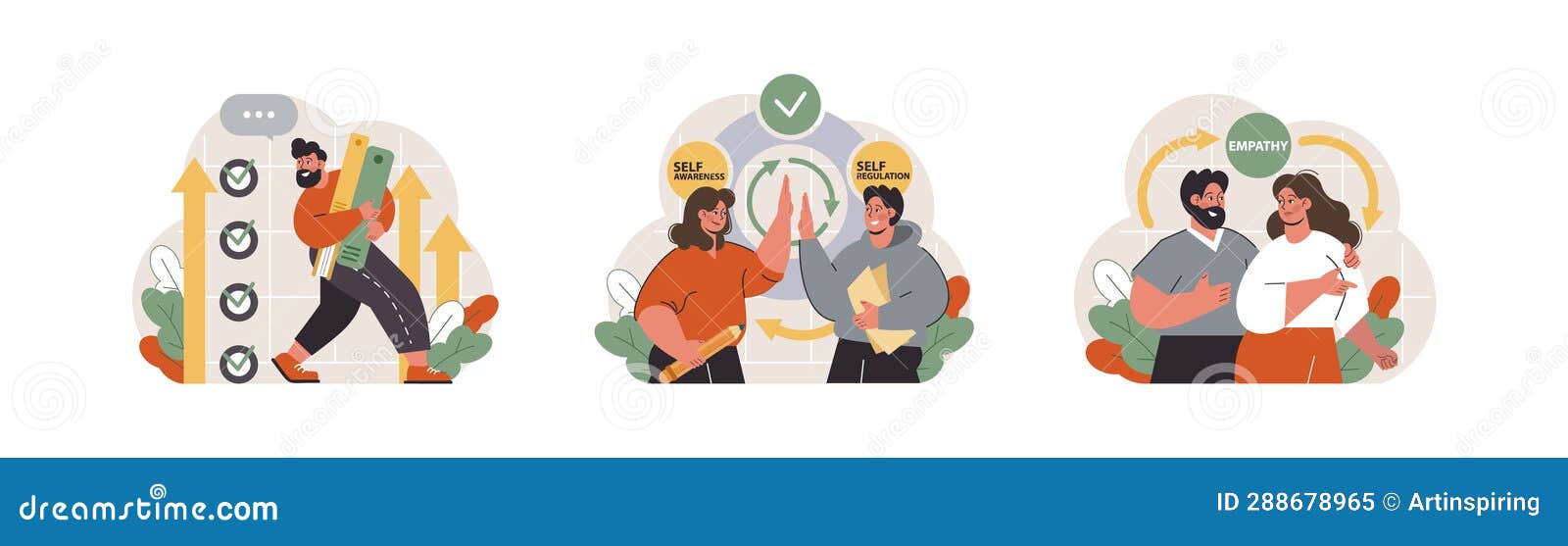 Emotional Intelligence Set. Emotion Balance and Control Skill. EQ ...