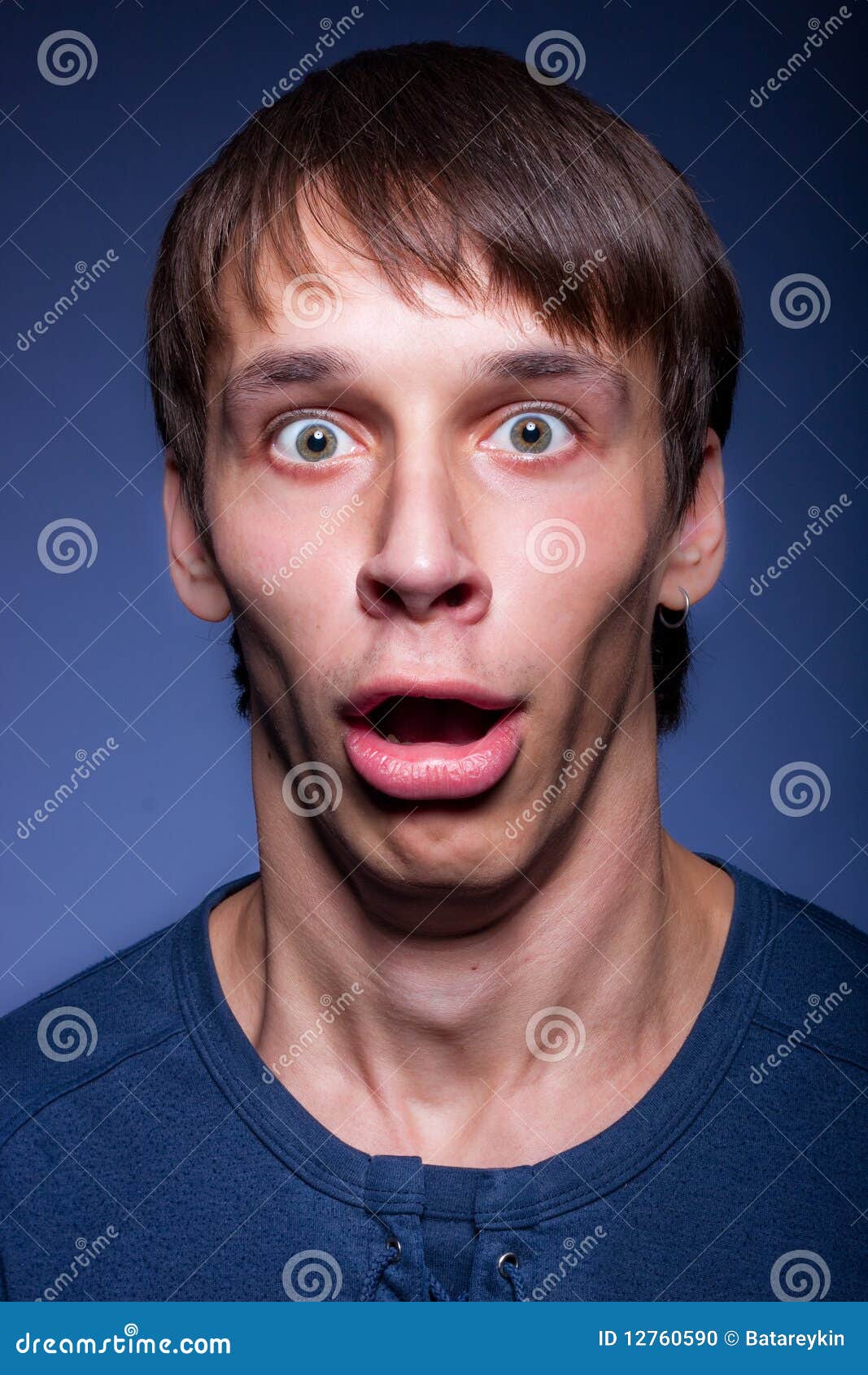 Emotional man stock photo. Image of face, effort, male - 12760590