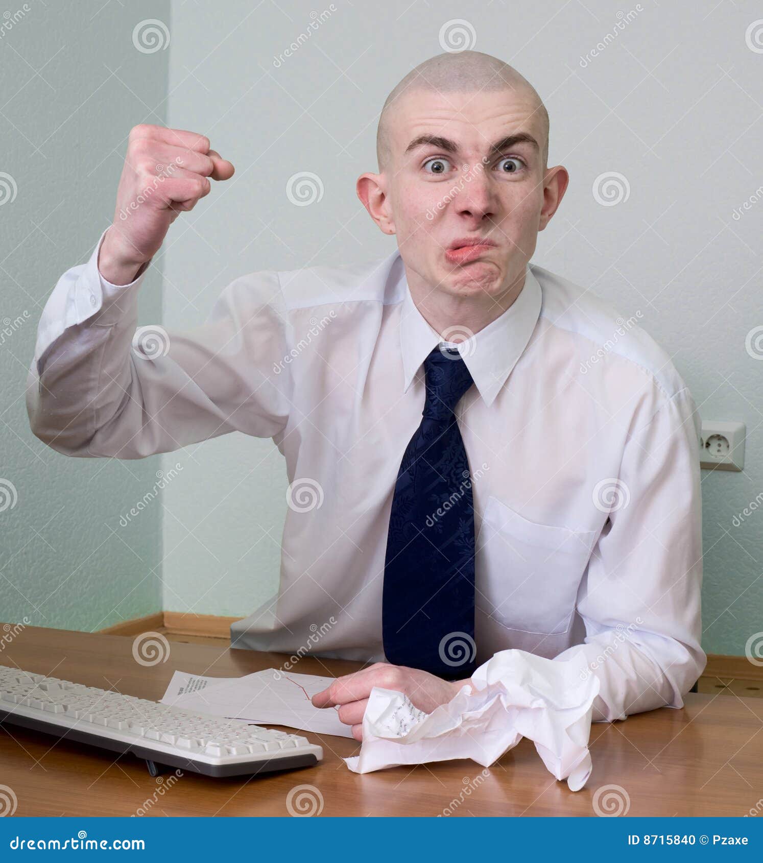 Emotional Manager at Office Stock Photo - Image of face, boss: 8715840