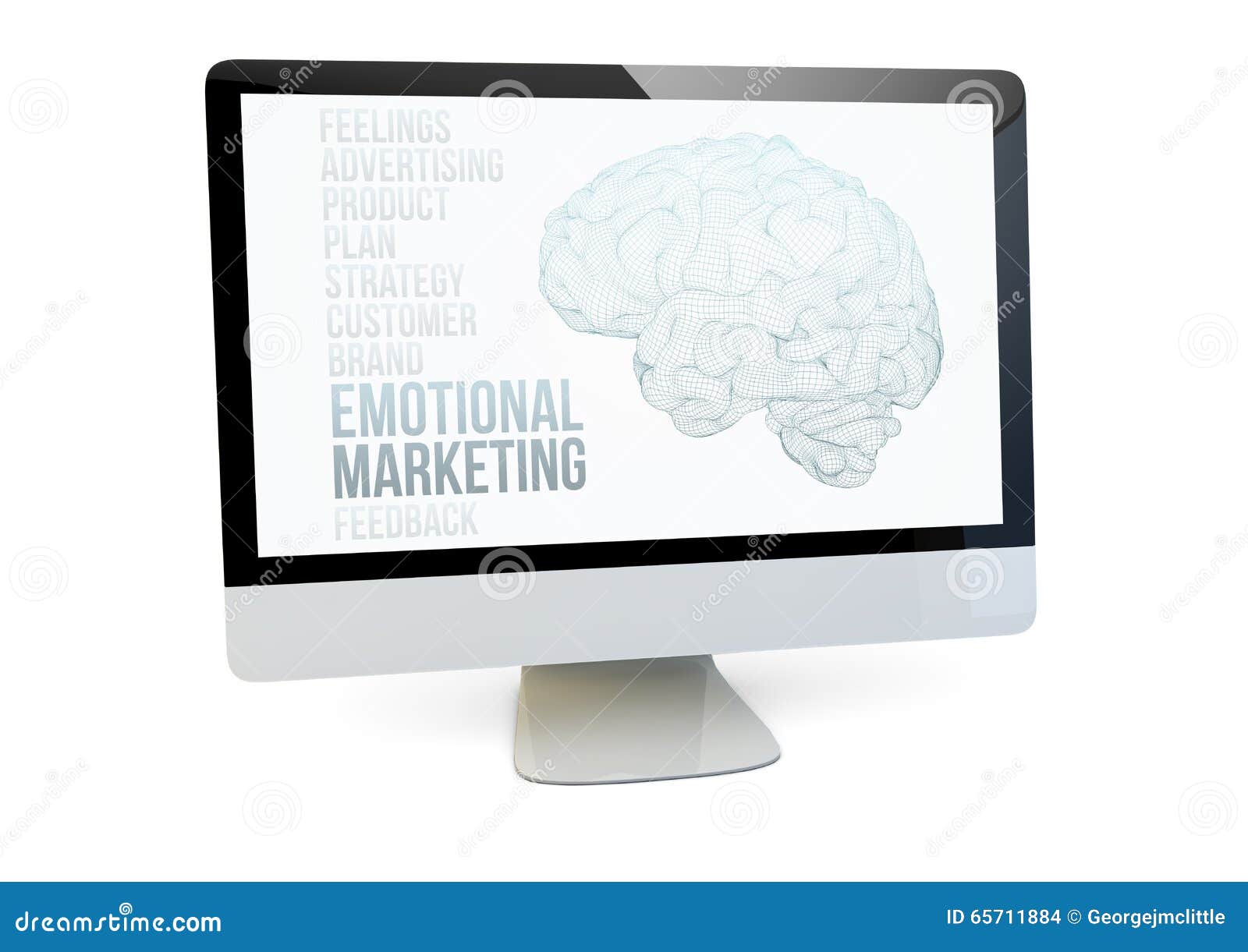 Emotional Marketing Computer Stock Illustration - Illustration of ...