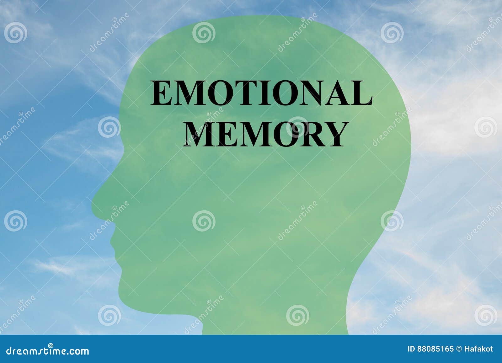 Emotional Memory concept stock illustration. Illustration of design ...