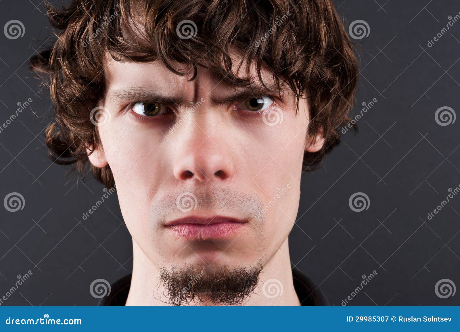 Portrait of curly men stock image. Image of camera, looking - 29985307