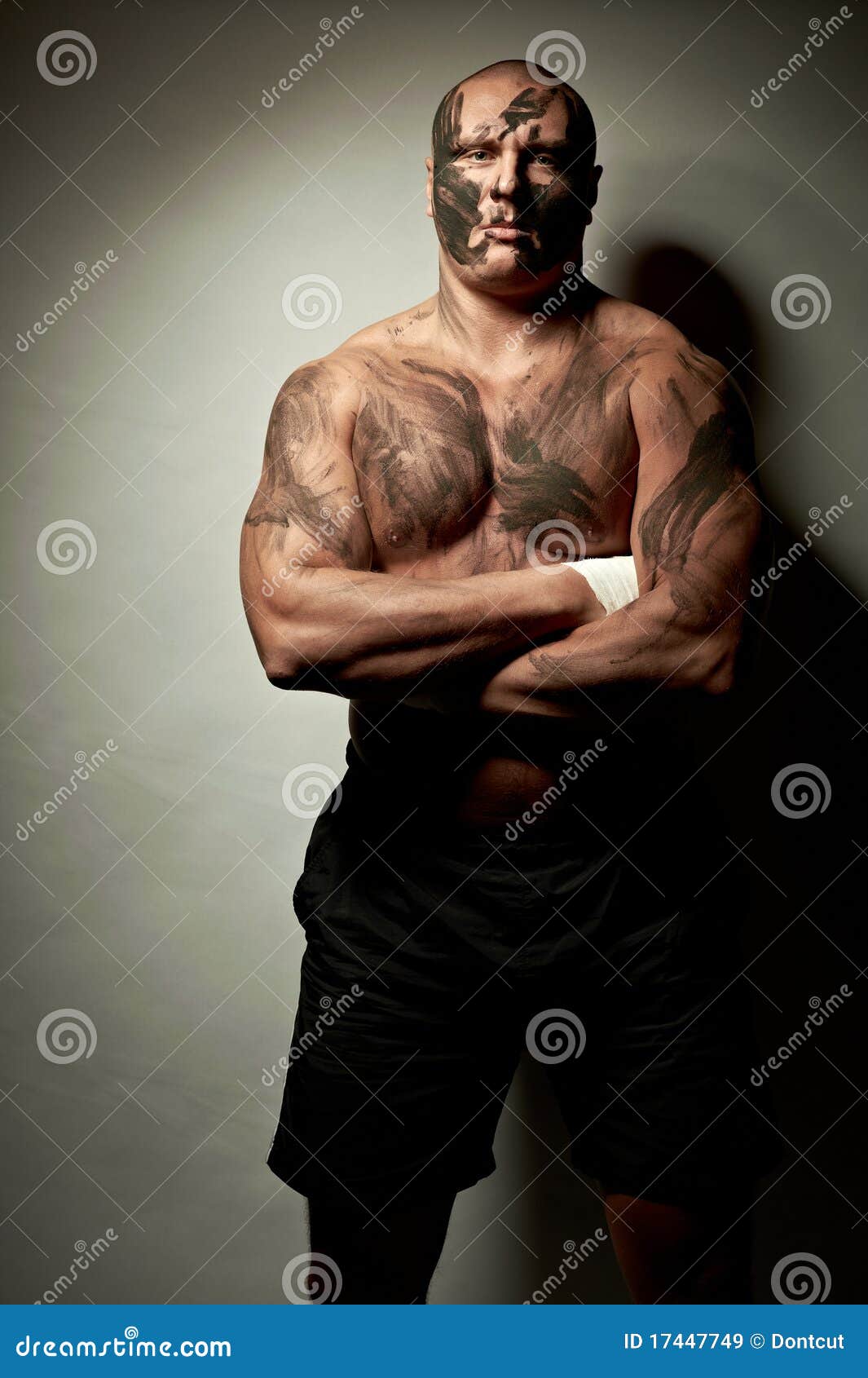 Emotional Portrait of Fighter Stock Image - Image of brave, culture ...