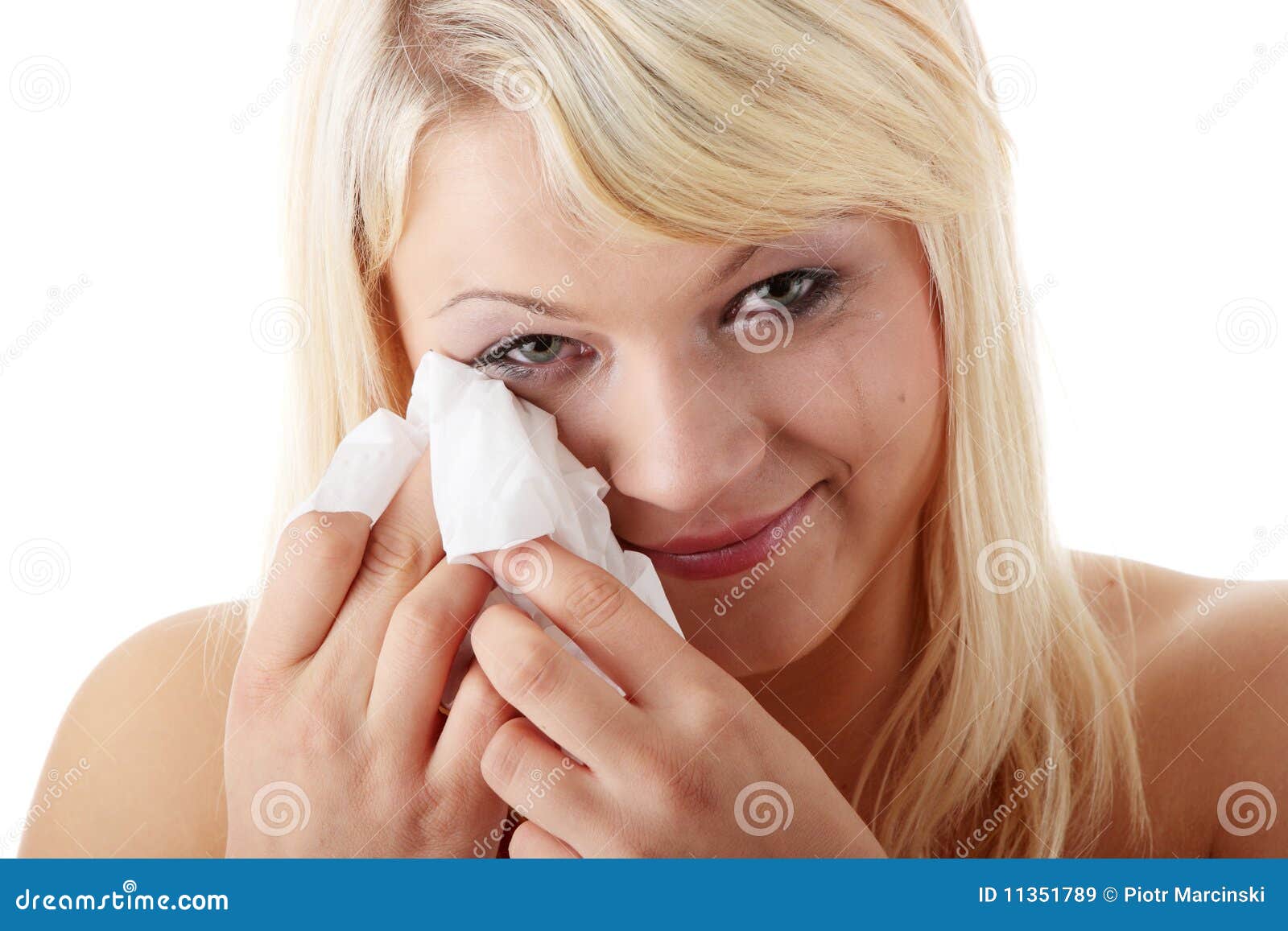 Emotional Portrait with Tears on the Face Stock Image - Image of afraid ...