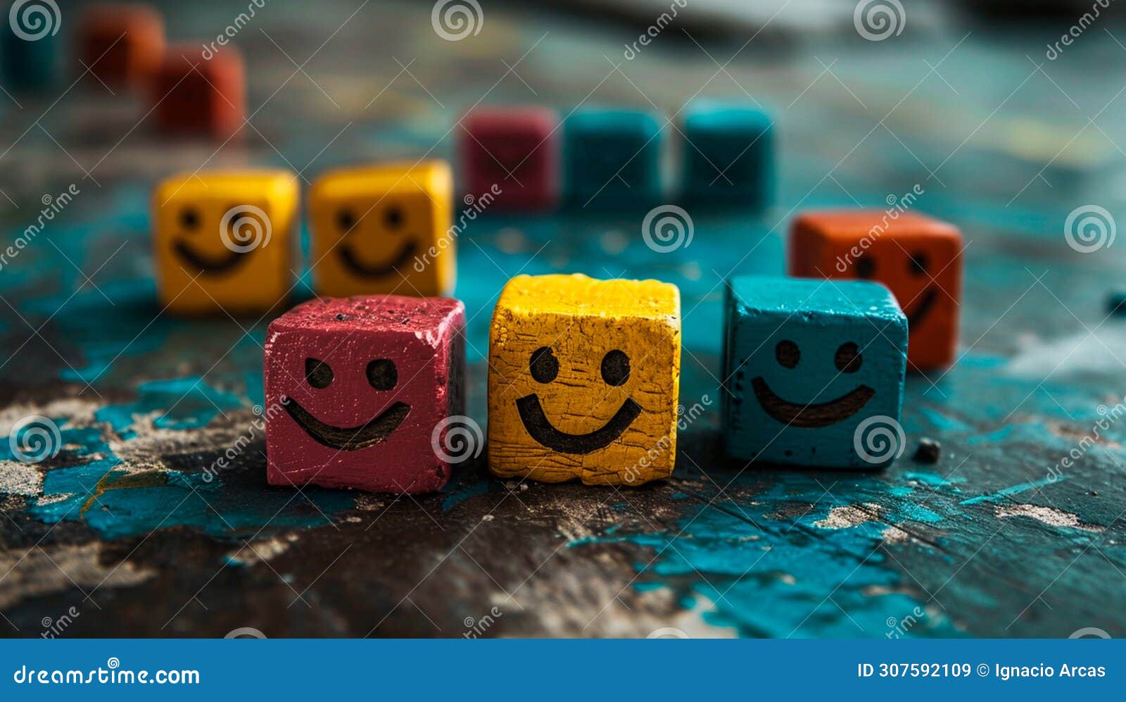 Emotional Sensitivity in Smiley-Faced Blocks Stock Illustration ...