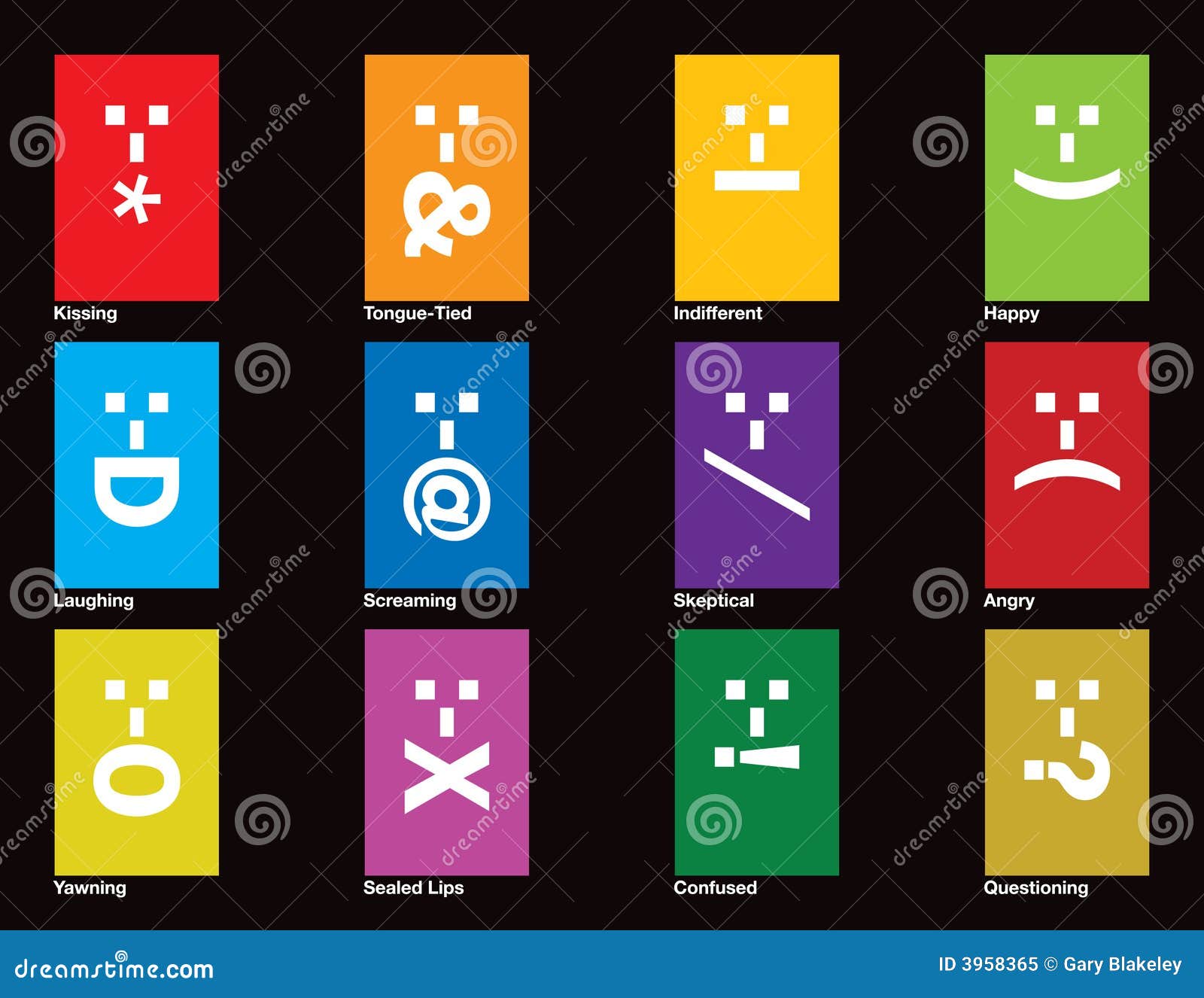 Emotional Spectrum stock vector. Illustration of colourful - 3958365