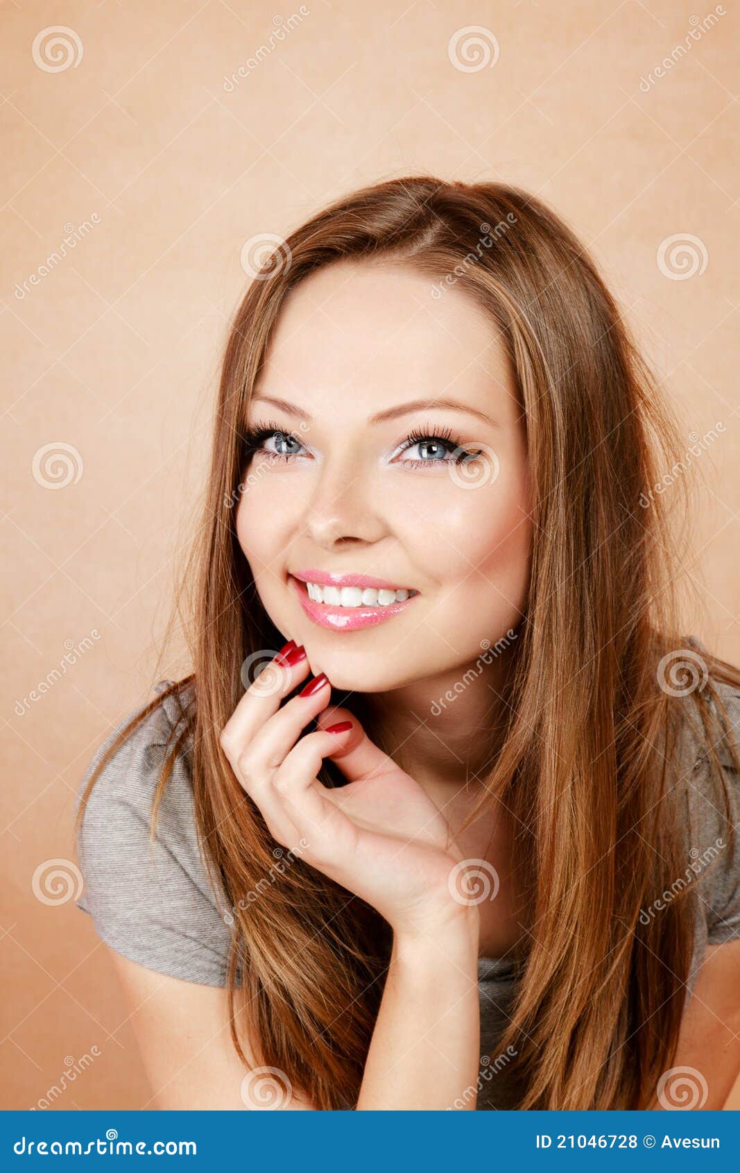 Emotional woman stock photo. Image of beautiful, emotions - 21046728