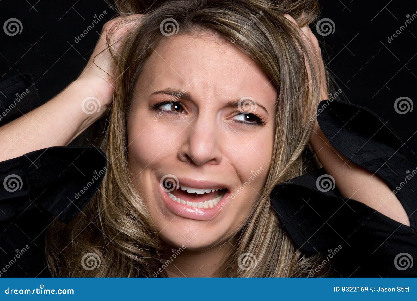 Emotional Woman stock image. Image of facial, girl, upset - 8322169