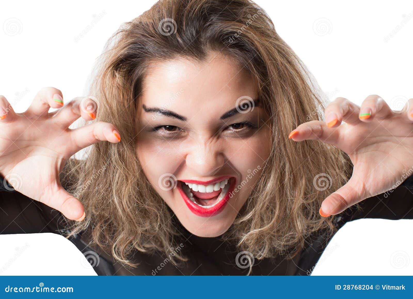 Emotional Woman Crying and Screaming Stock Photo - Image of ...