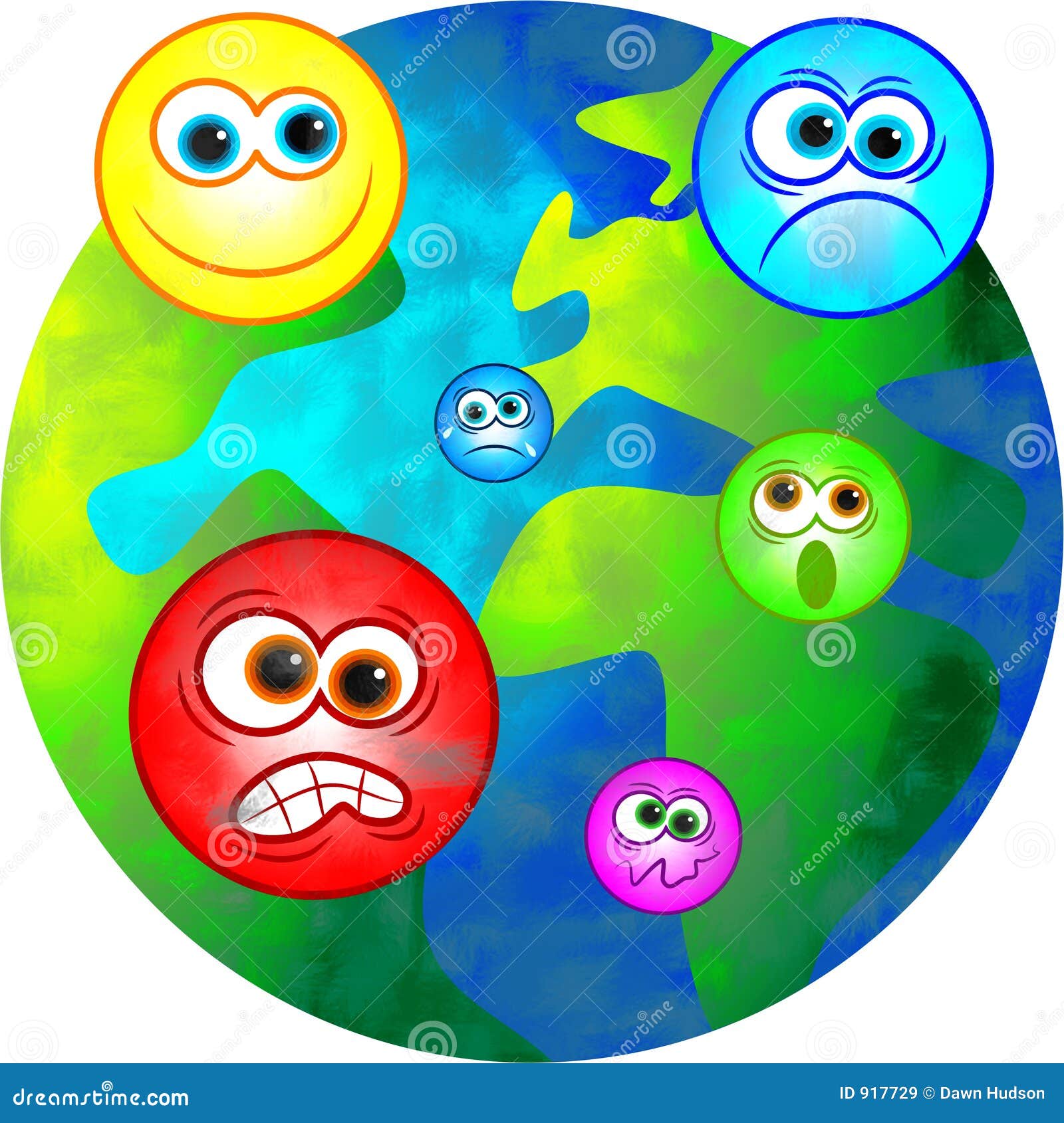 Emotional world stock illustration. Illustration of happy - 917729